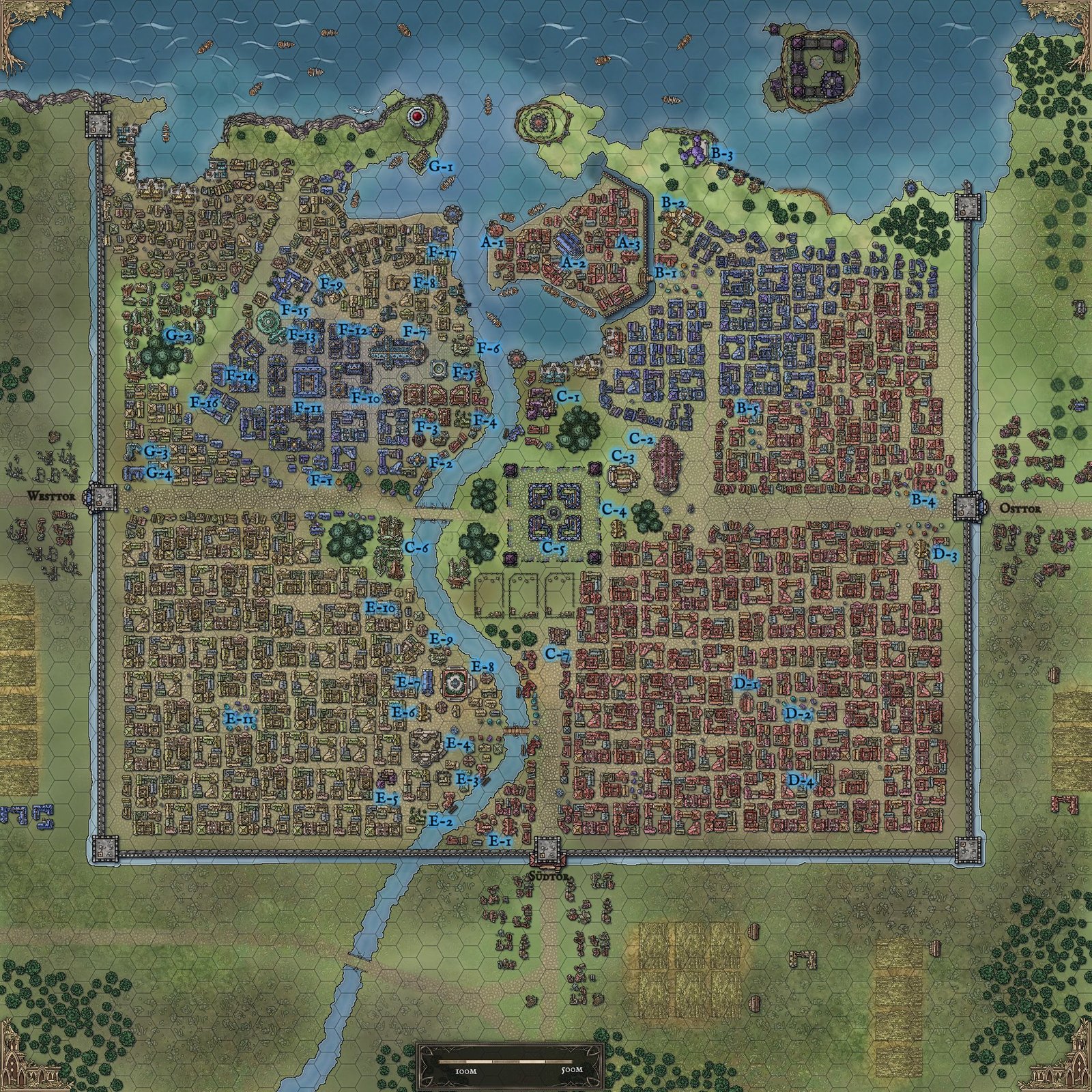 Nangang-City (Annotations) | Inkarnate - Create Fantasy Maps Online