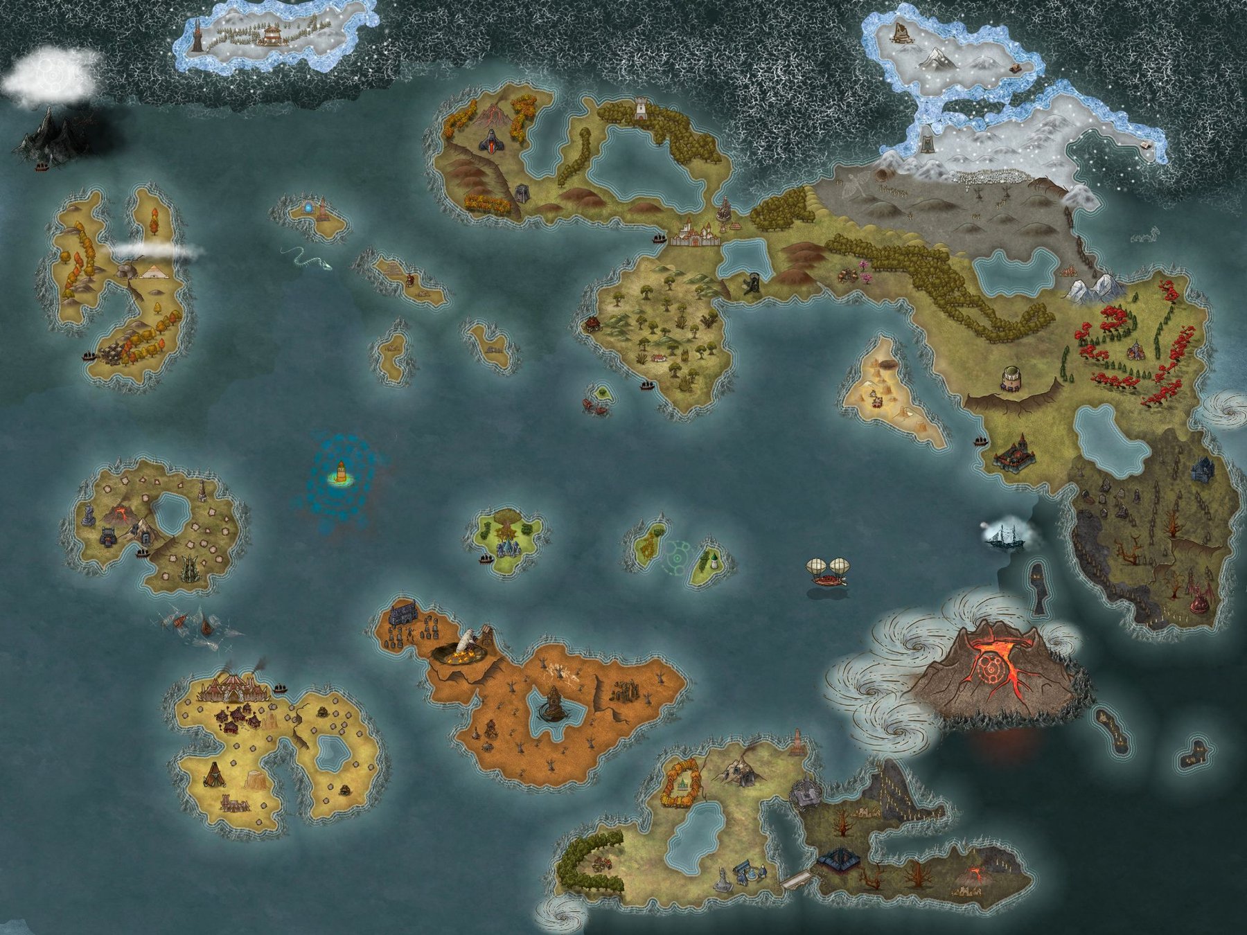 A Shattered Realm | Inkarnate - Create Fantasy Maps Online