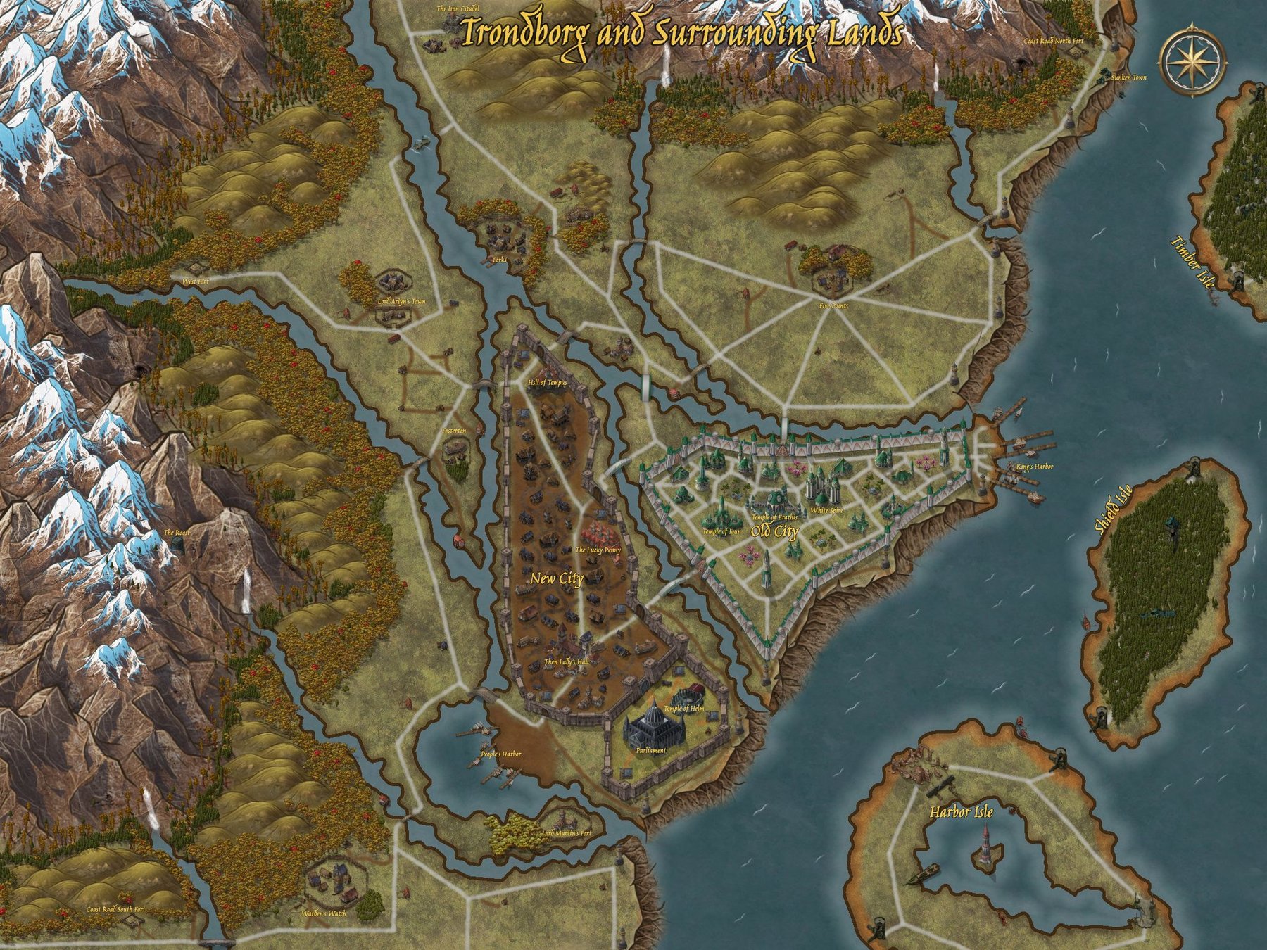 Phar Trondborg-Capital of the Kingdom of Im-Rodon | Inkarnate - Create ...