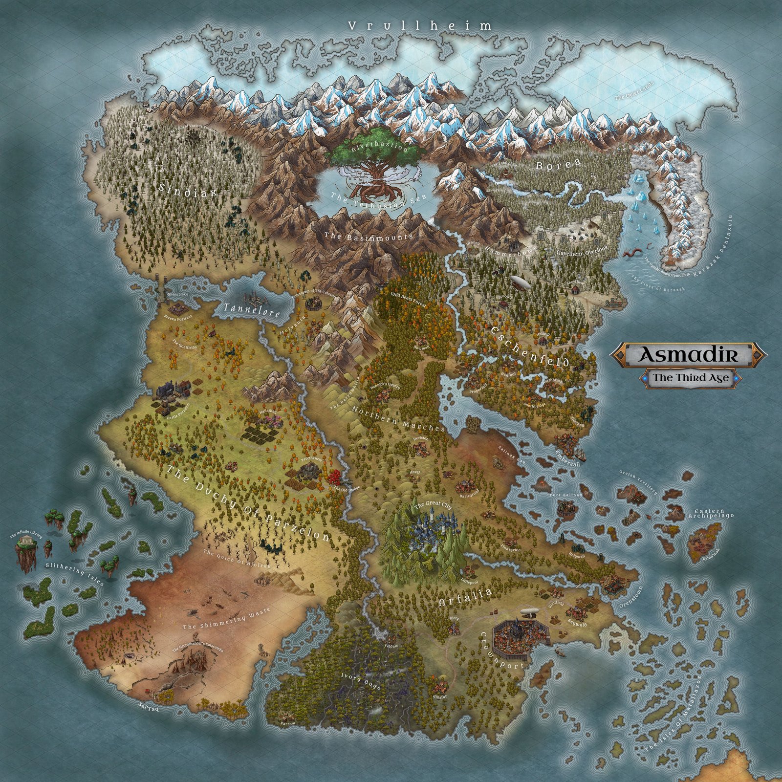 Asmadir | Inkarnate - Create Fantasy Maps Online