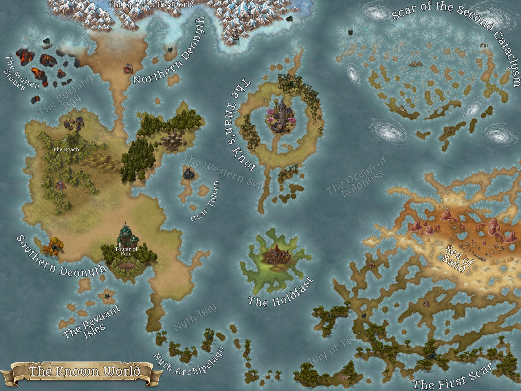 The Shattered World | Inkarnate - Create Fantasy Maps Online