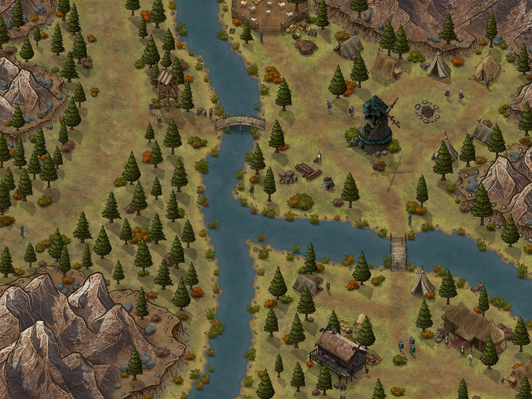 Bandit Camp (full version) | Inkarnate - Create Fantasy Maps Online