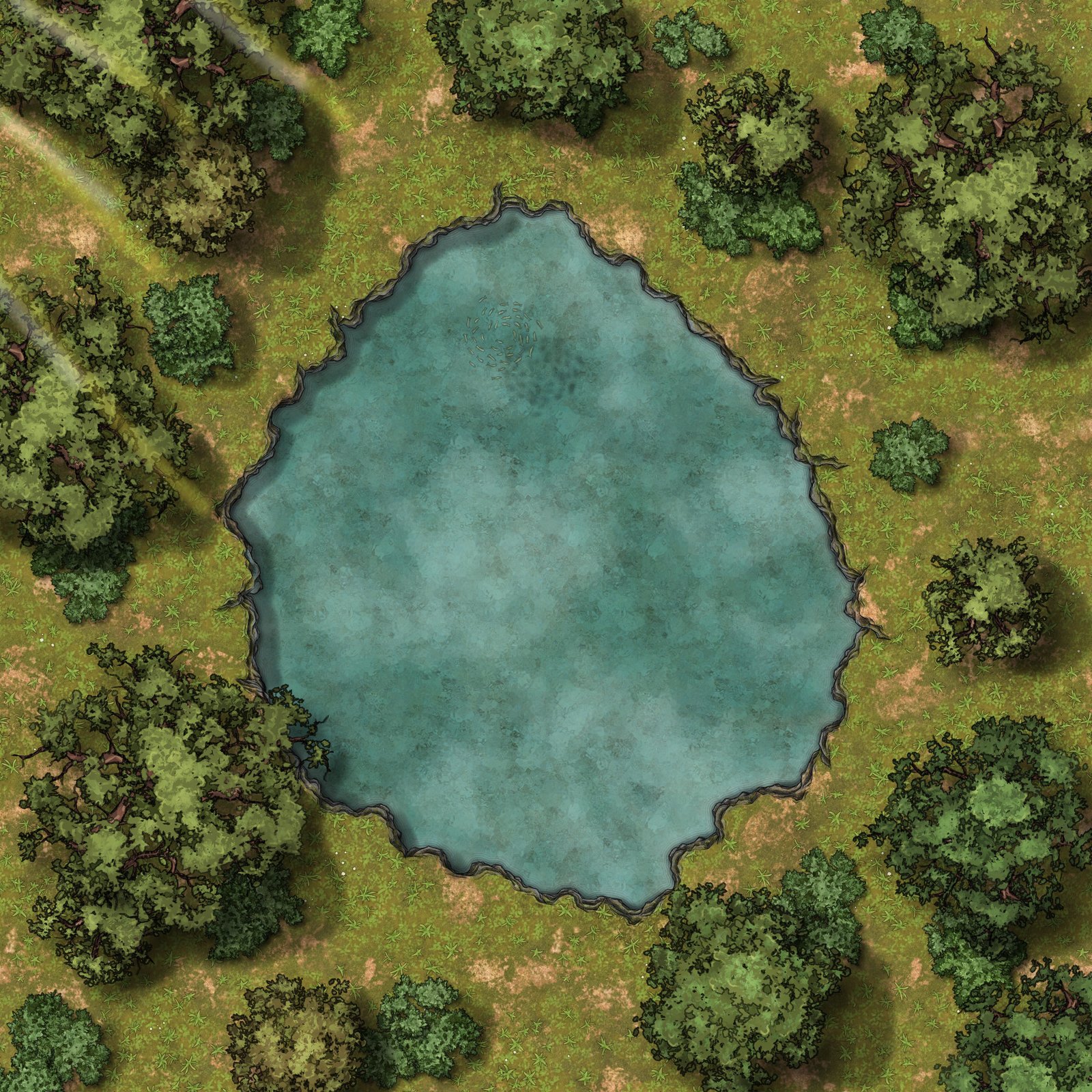 Forest Lake | Inkarnate - Create Fantasy Maps Online