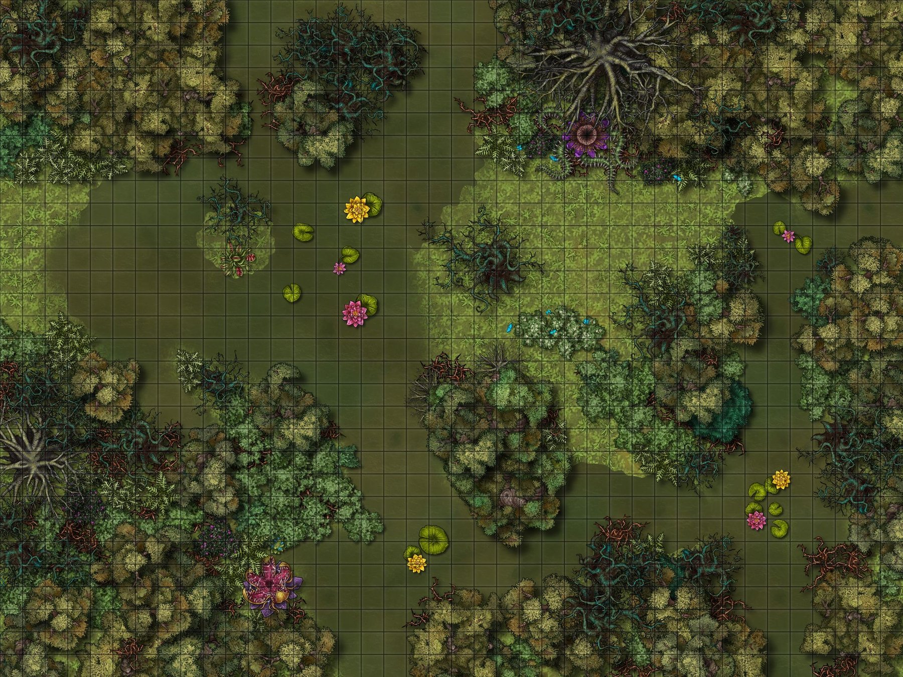 Swampy area | Inkarnate - Create Fantasy Maps Online