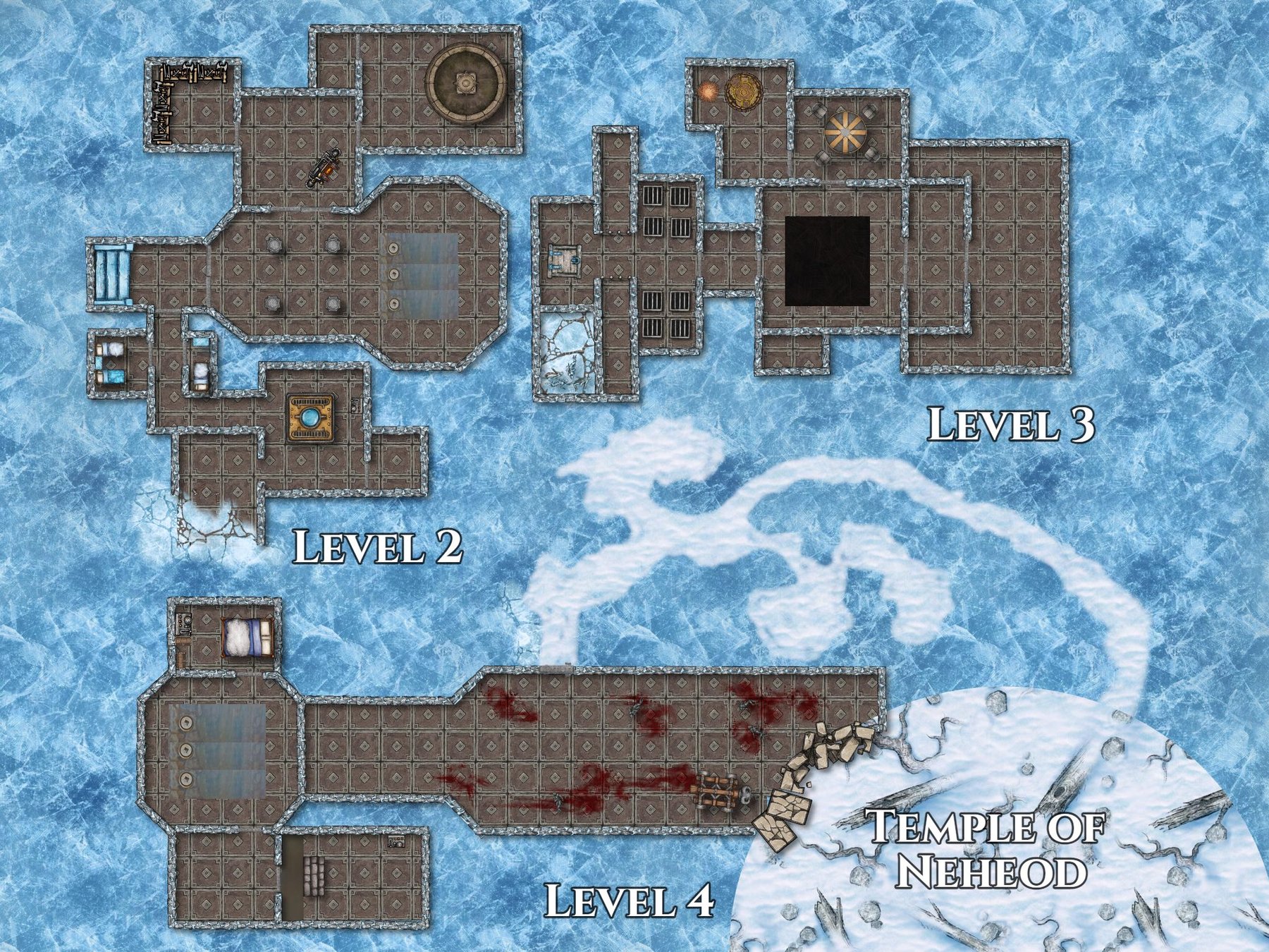 Coldsteel Citadel, Levels 2-4 | Inkarnate - Create Fantasy Maps Online