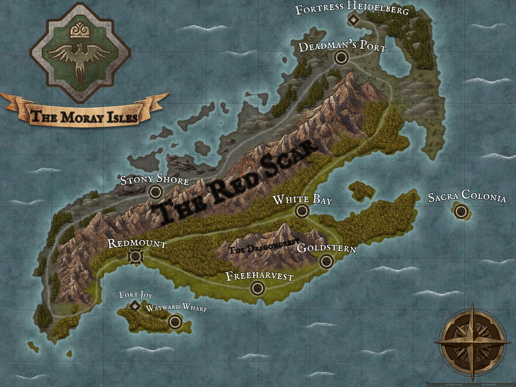 The Moray Isles | Inkarnate - Create Fantasy Maps Online