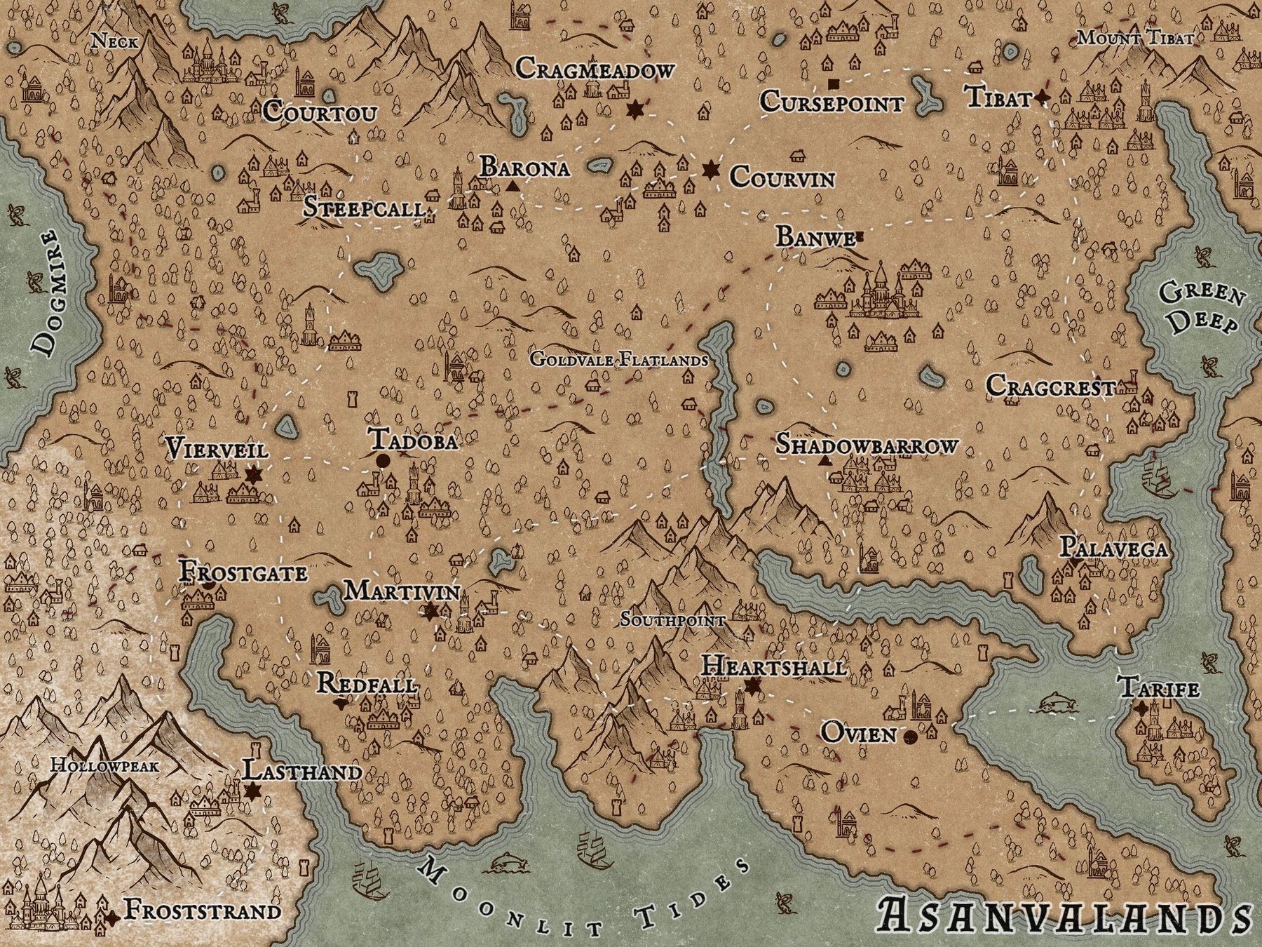 Asanvalands | Inkarnate - Create Fantasy Maps Online