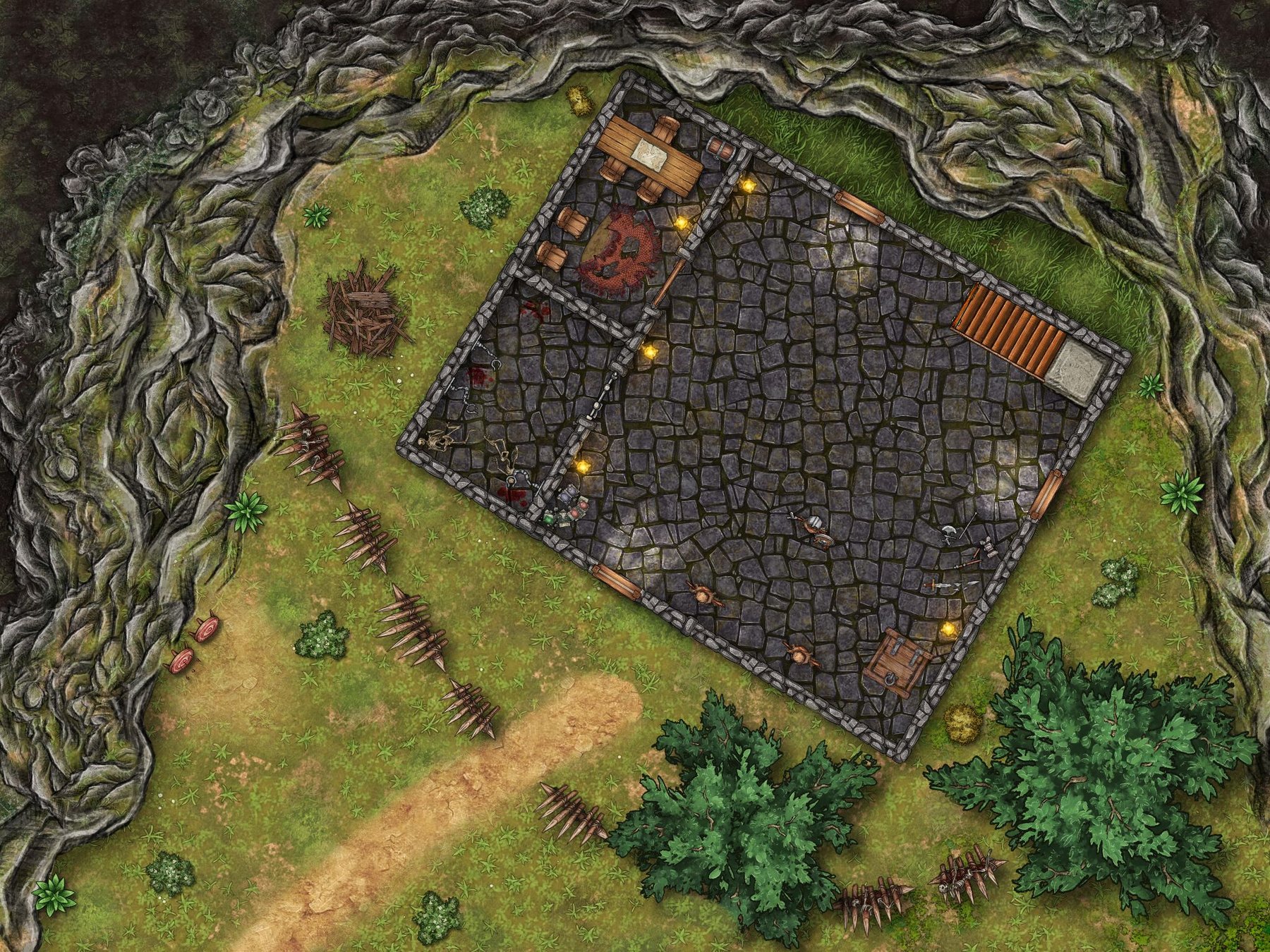 Watchtower - 1st Floor | Inkarnate - Create Fantasy Maps Online