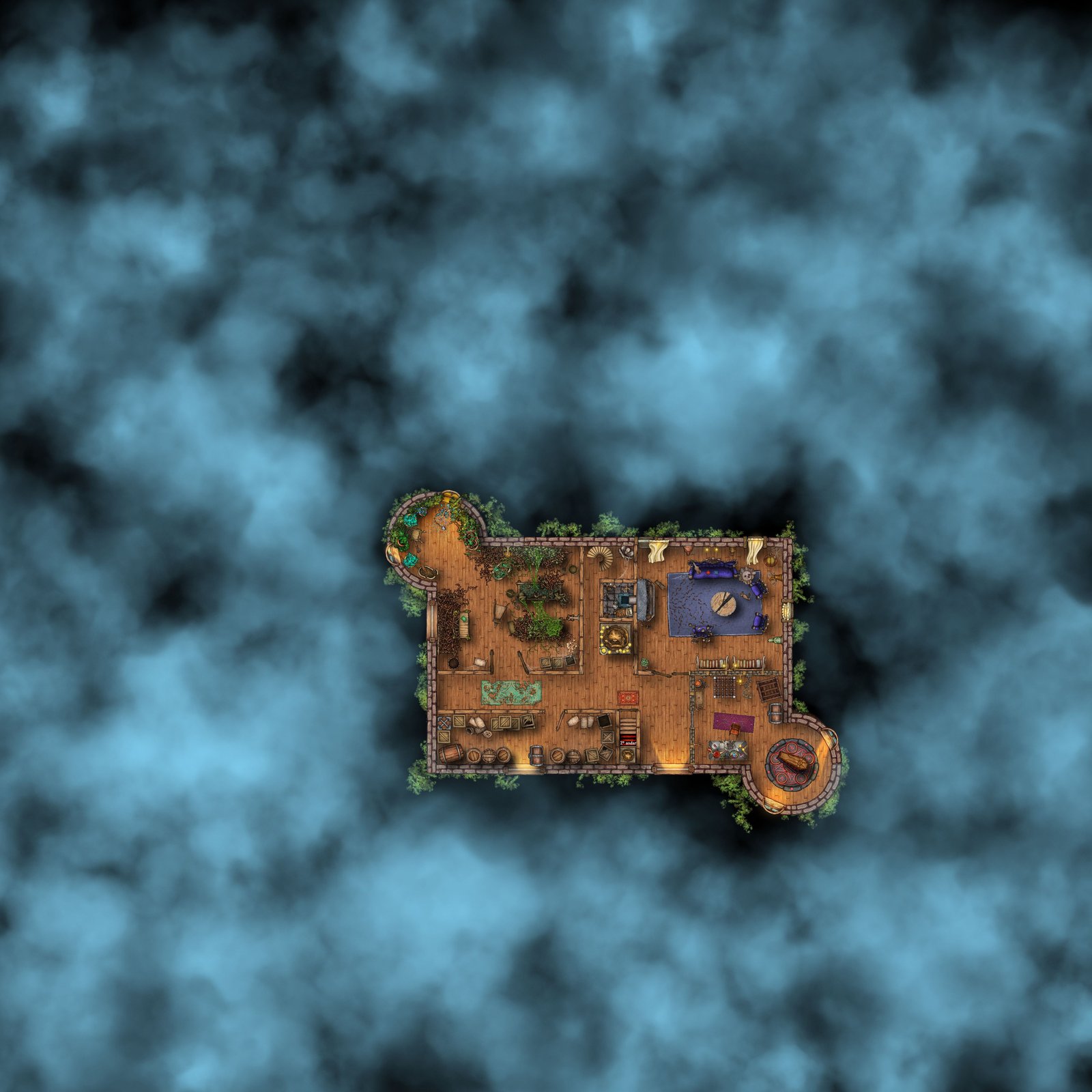 Valentyne Manor 3rd floor | Inkarnate - Create Fantasy Maps Online