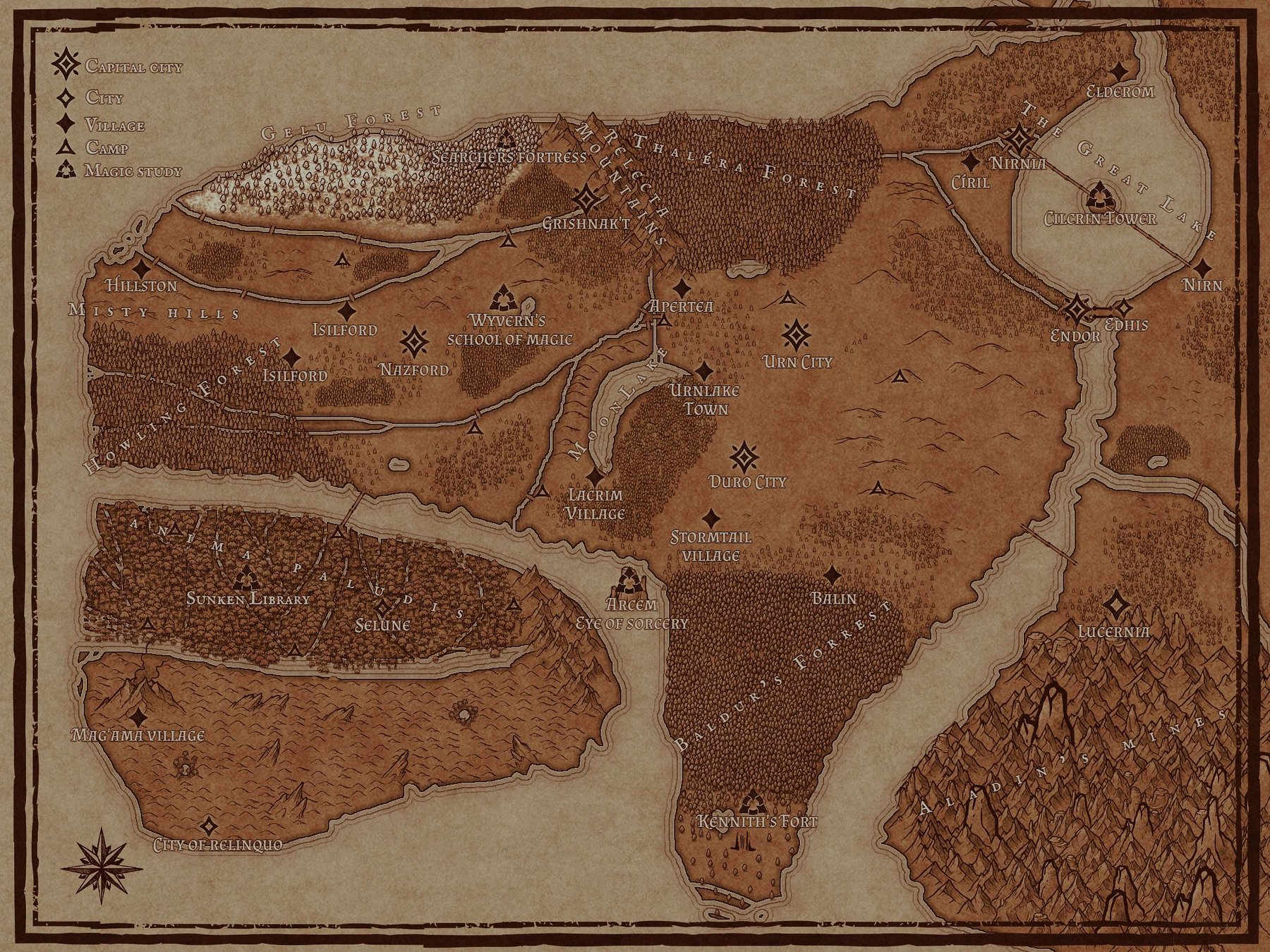 Map of Midurogard | Inkarnate - Create Fantasy Maps Online