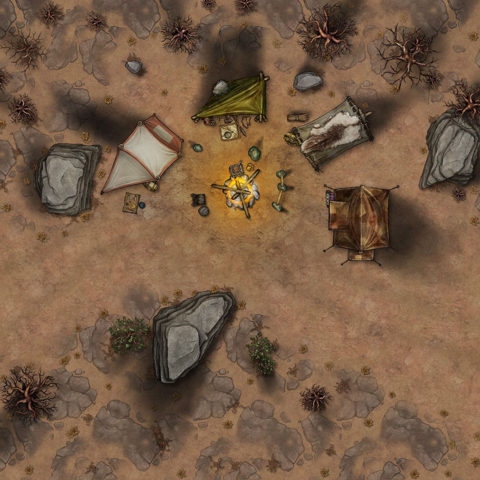 Desert Camp | Inkarnate - Create Fantasy Maps Online