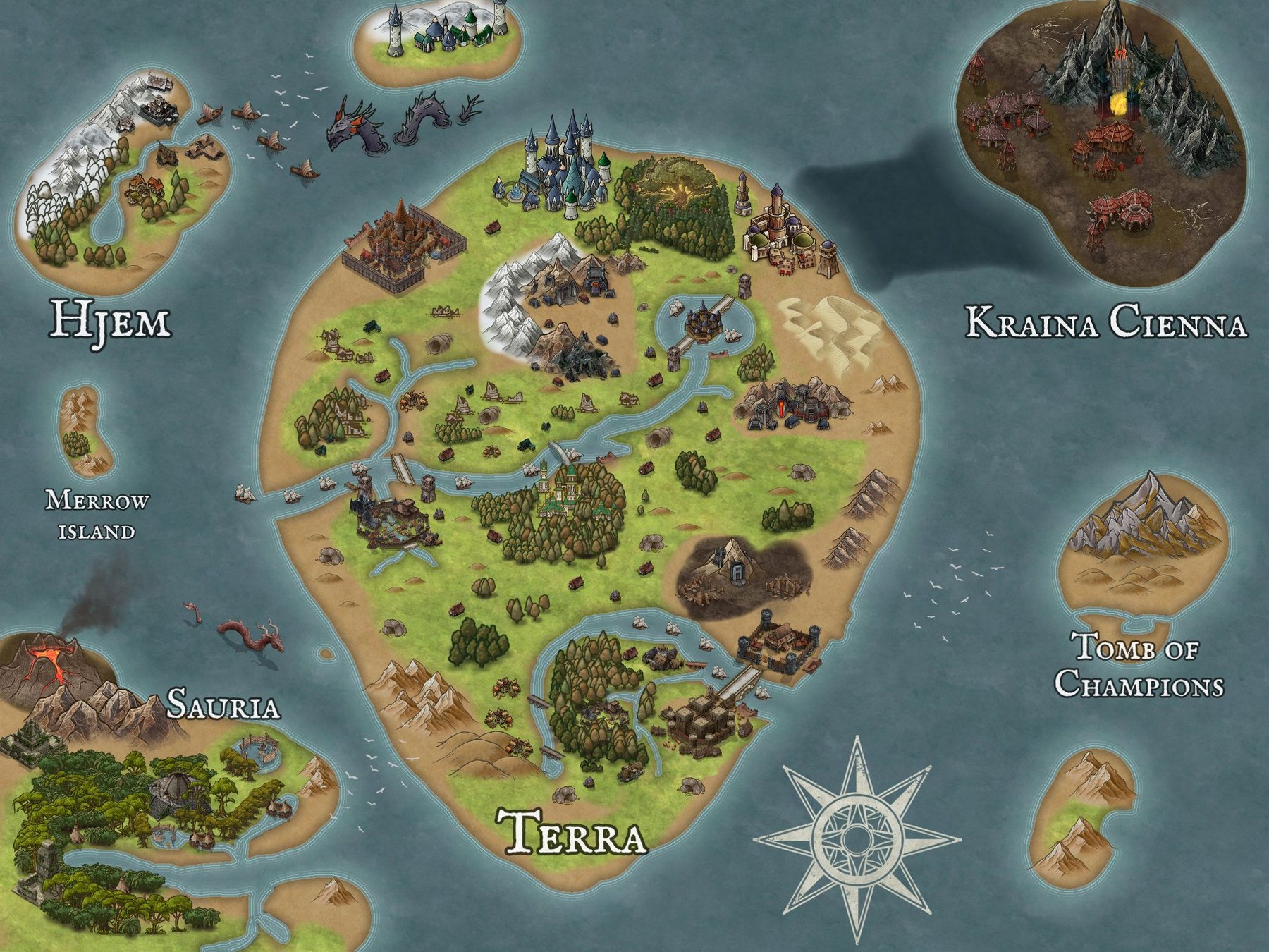 Map of Gaia: Continent of Terra | Inkarnate - Create Fantasy Maps Online