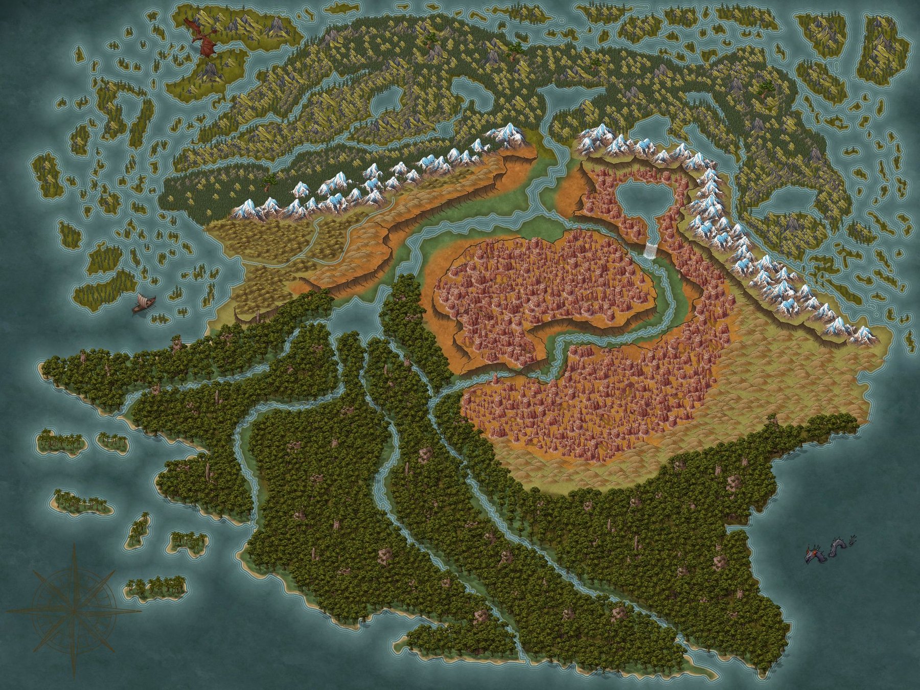 ork land | Inkarnate - Create Fantasy Maps Online