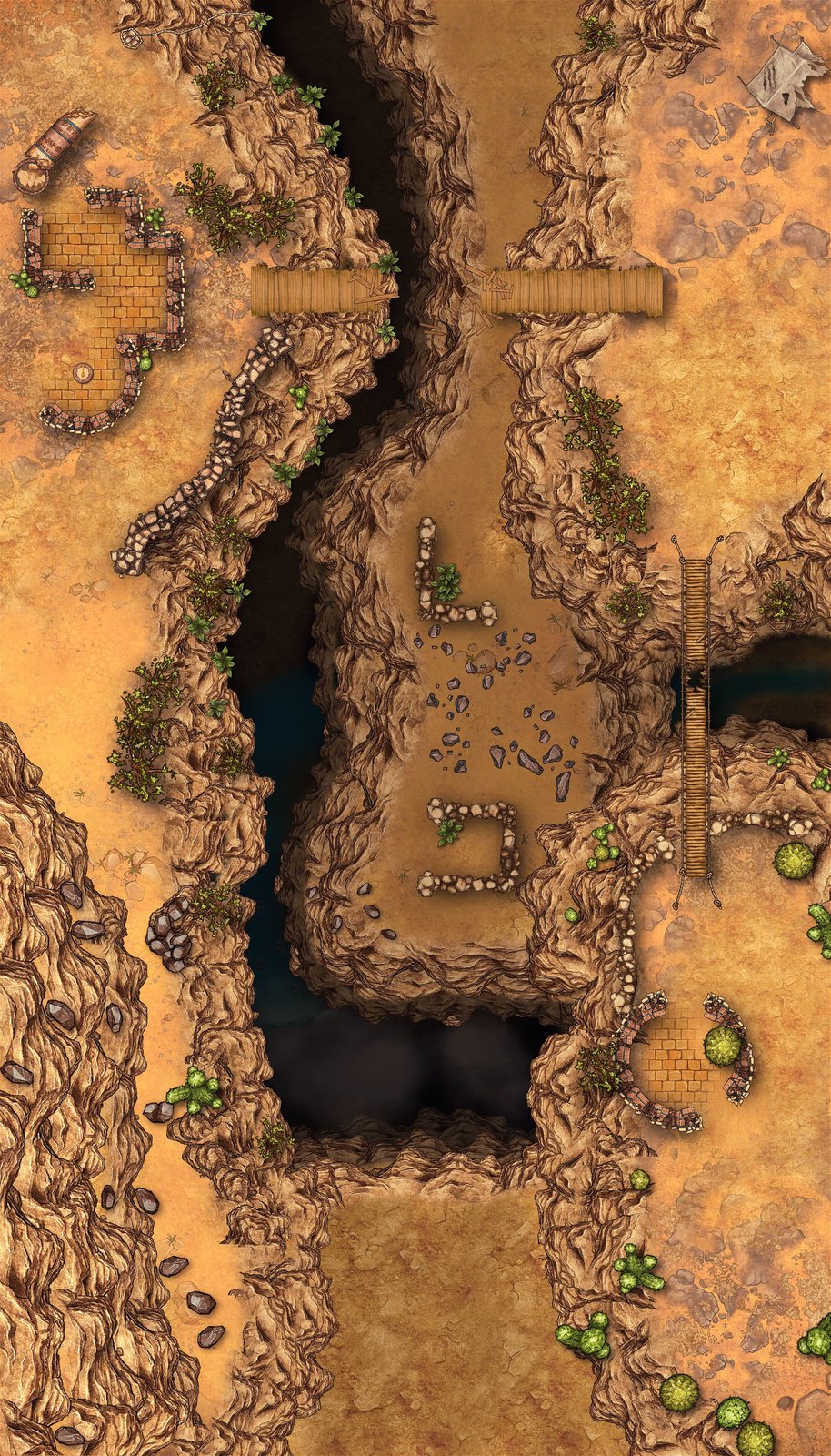 Desert Gorge Pass | Inkarnate - Create Fantasy Maps Online
