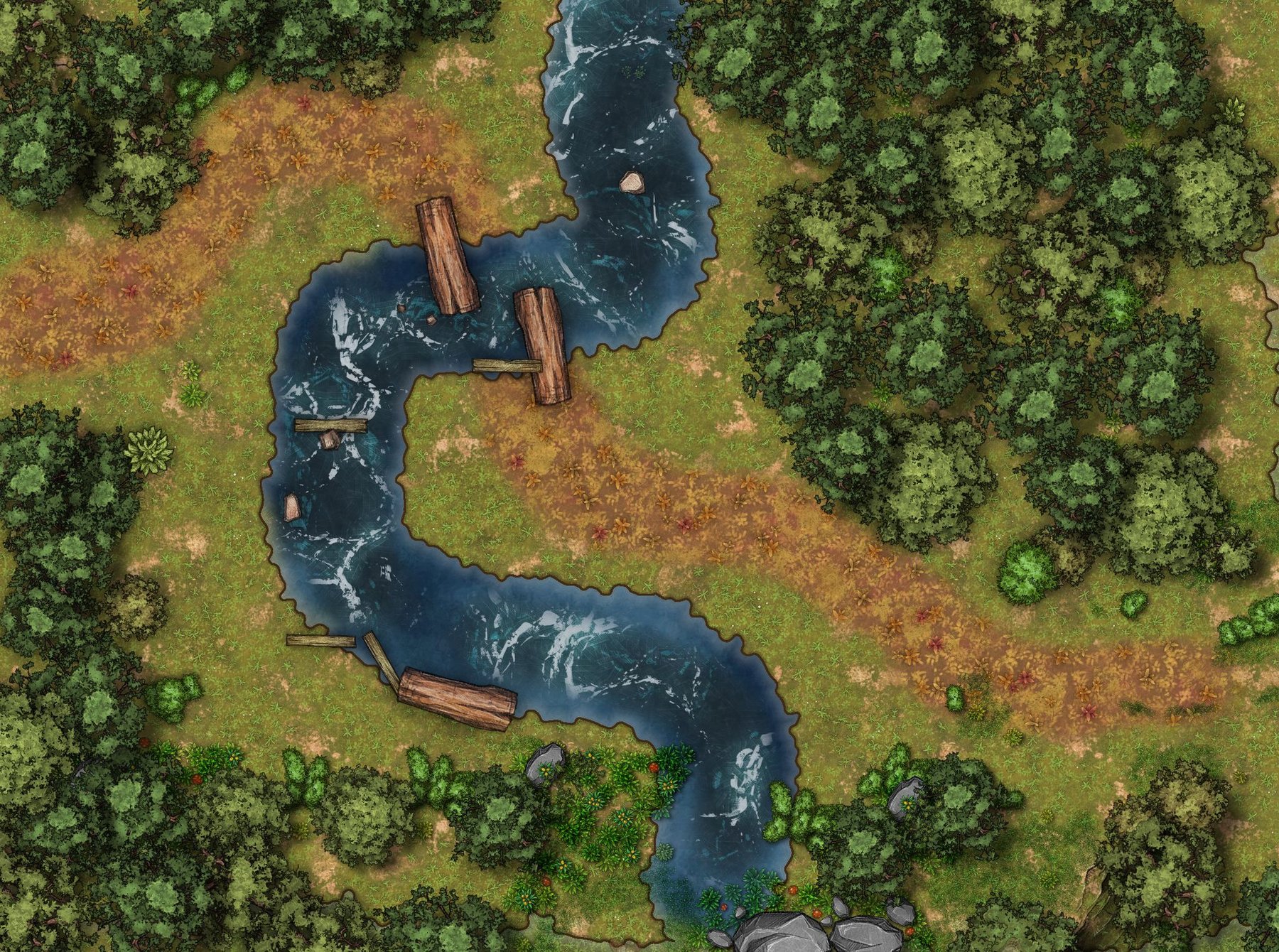 forest river | Inkarnate - Create Fantasy Maps Online