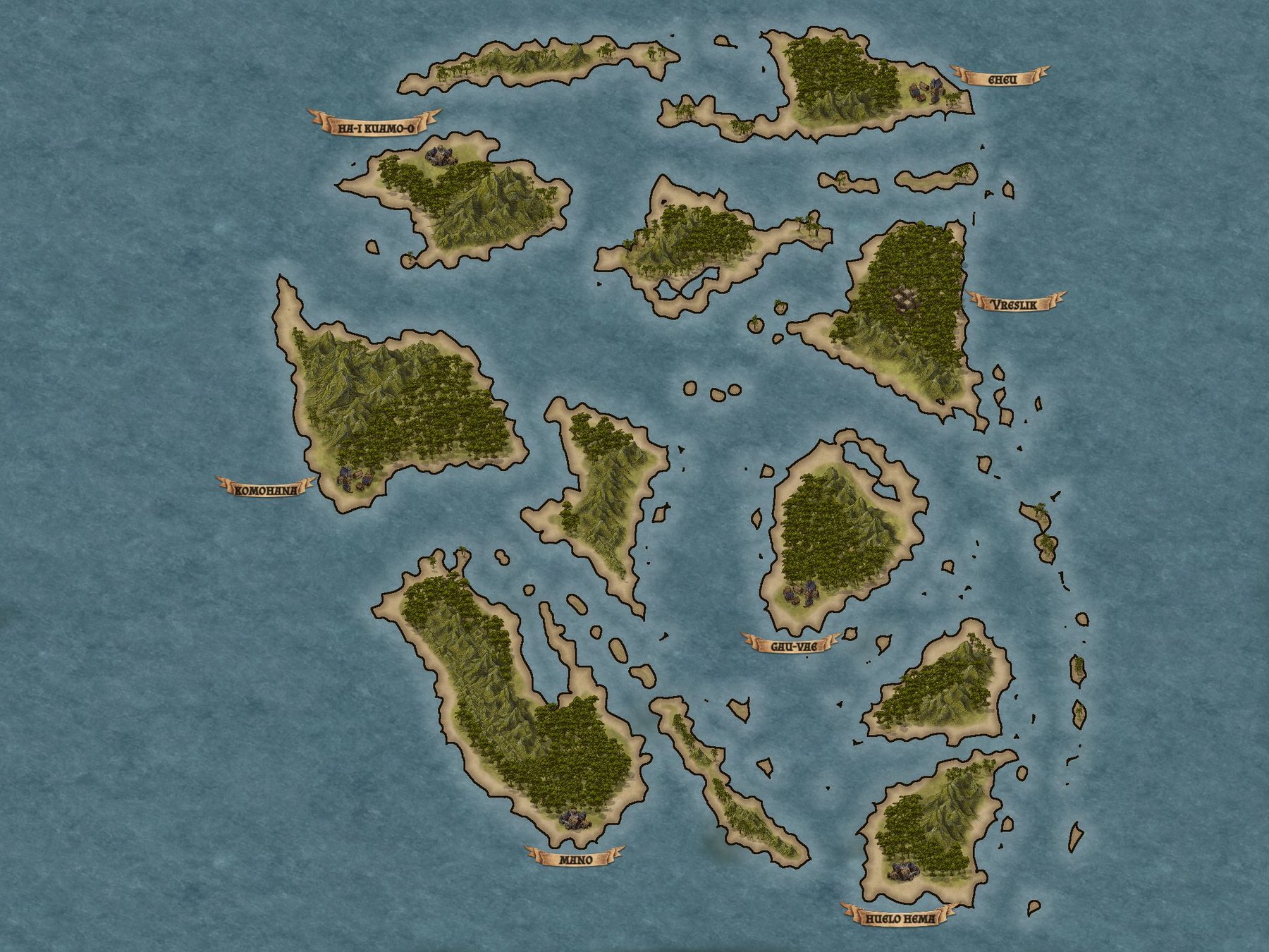Dragon Isles (minus skeleton) | Inkarnate - Create Fantasy Maps Online