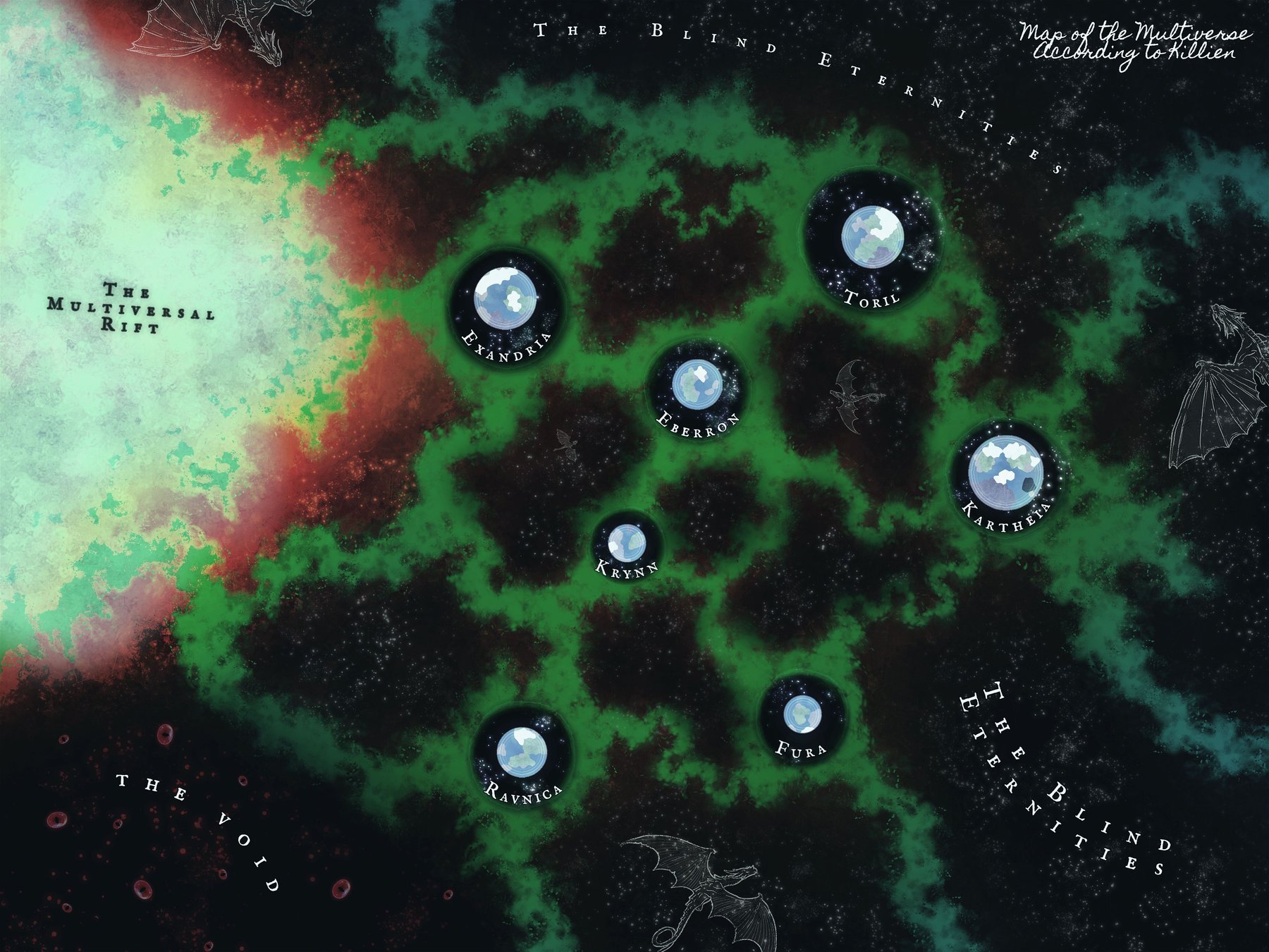 Map of the Multiverse | Inkarnate - Create Fantasy Maps Online