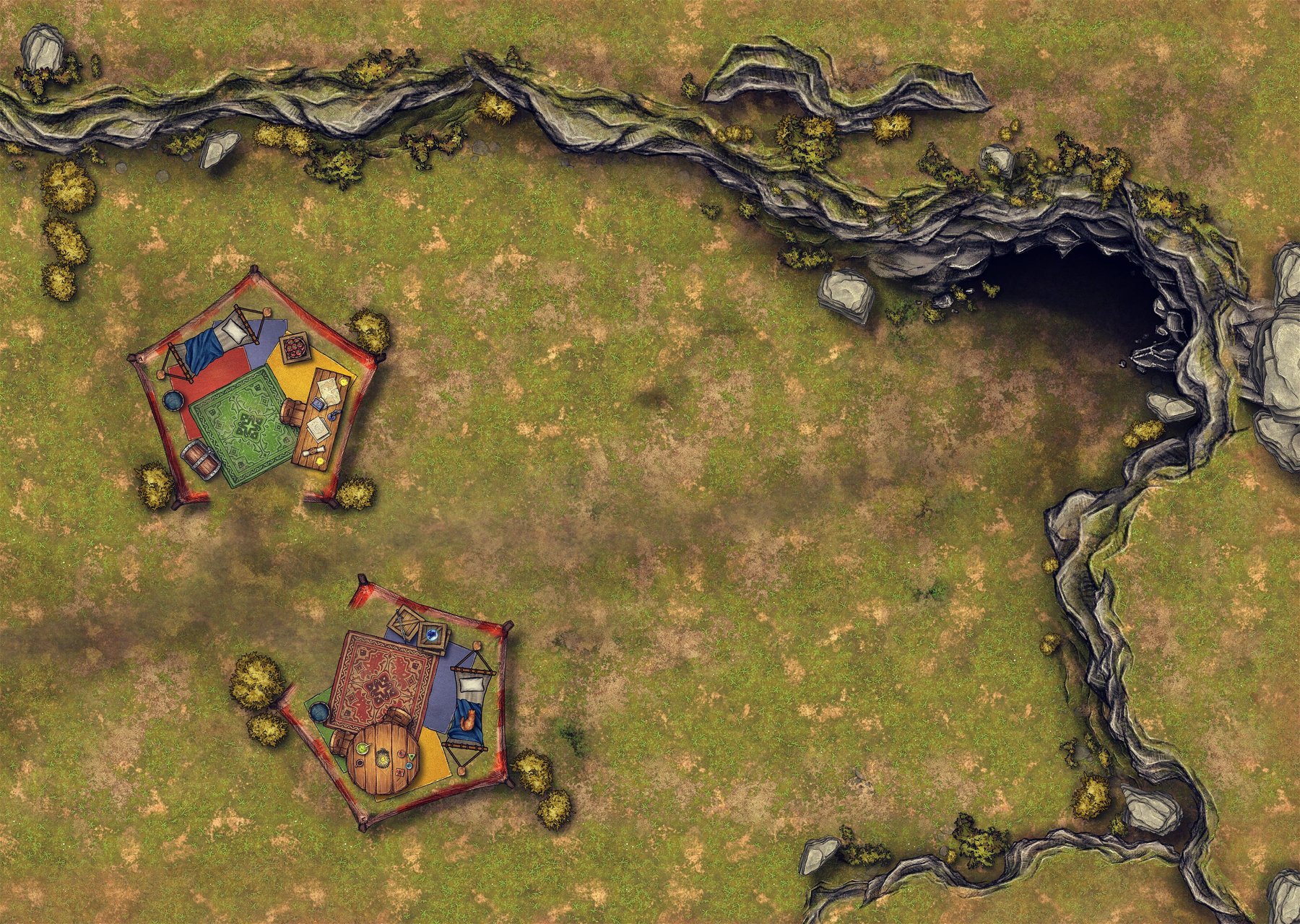 Raider Camp - Level 2 | Inkarnate - Create Fantasy Maps Online