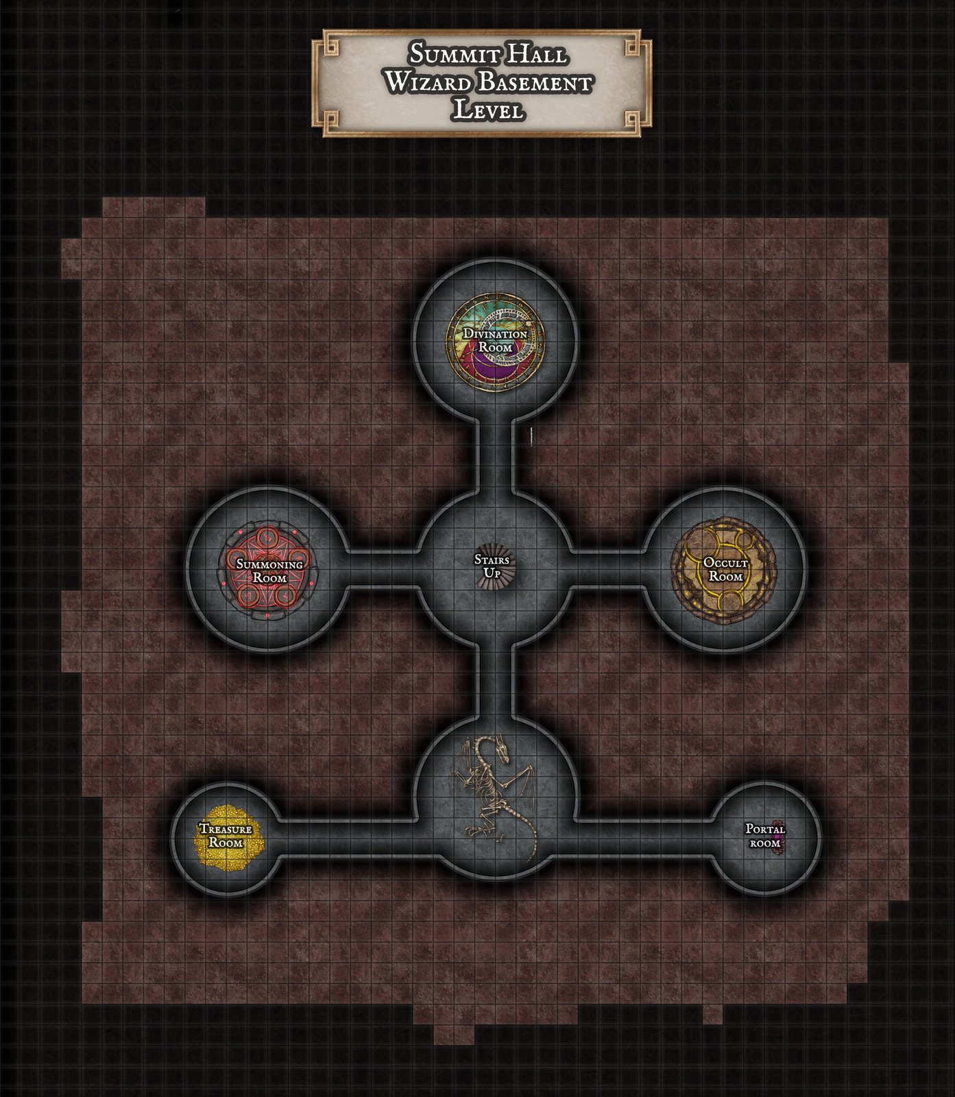 Summit Hall (Wizard Basement Level) | Inkarnate - Create Fantasy Maps ...