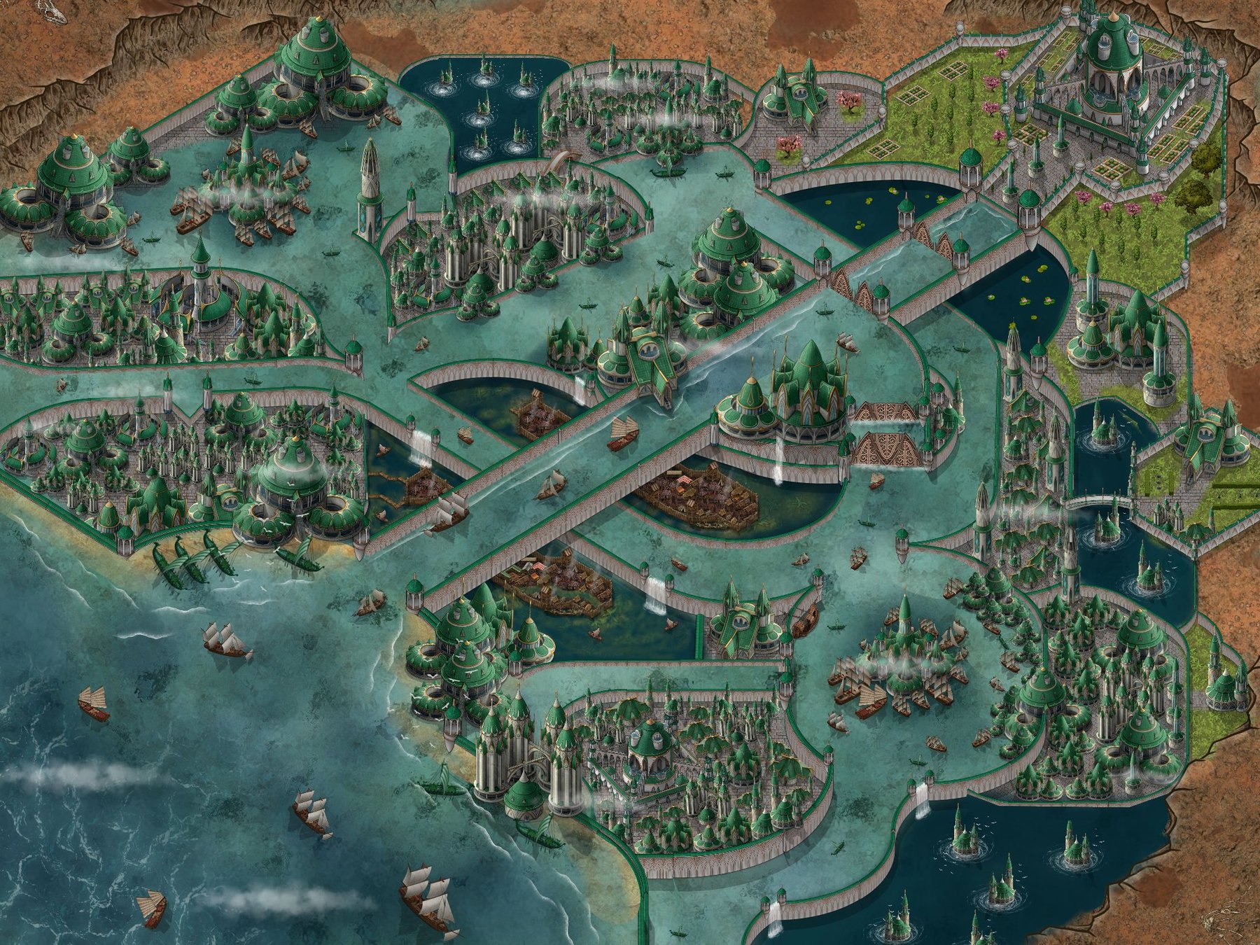 Red Haven Harbor | Inkarnate - Create Fantasy Maps Online