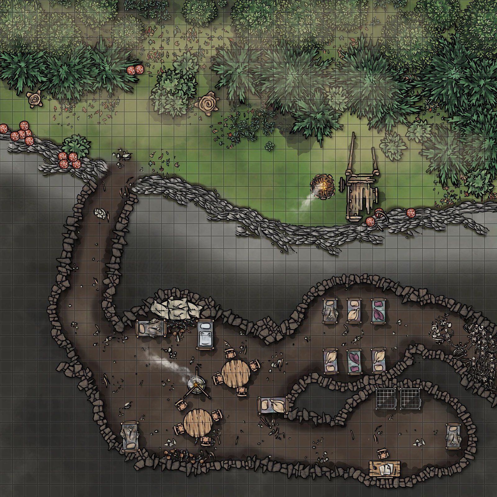 Bandits Cave | Inkarnate - Create Fantasy Maps Online