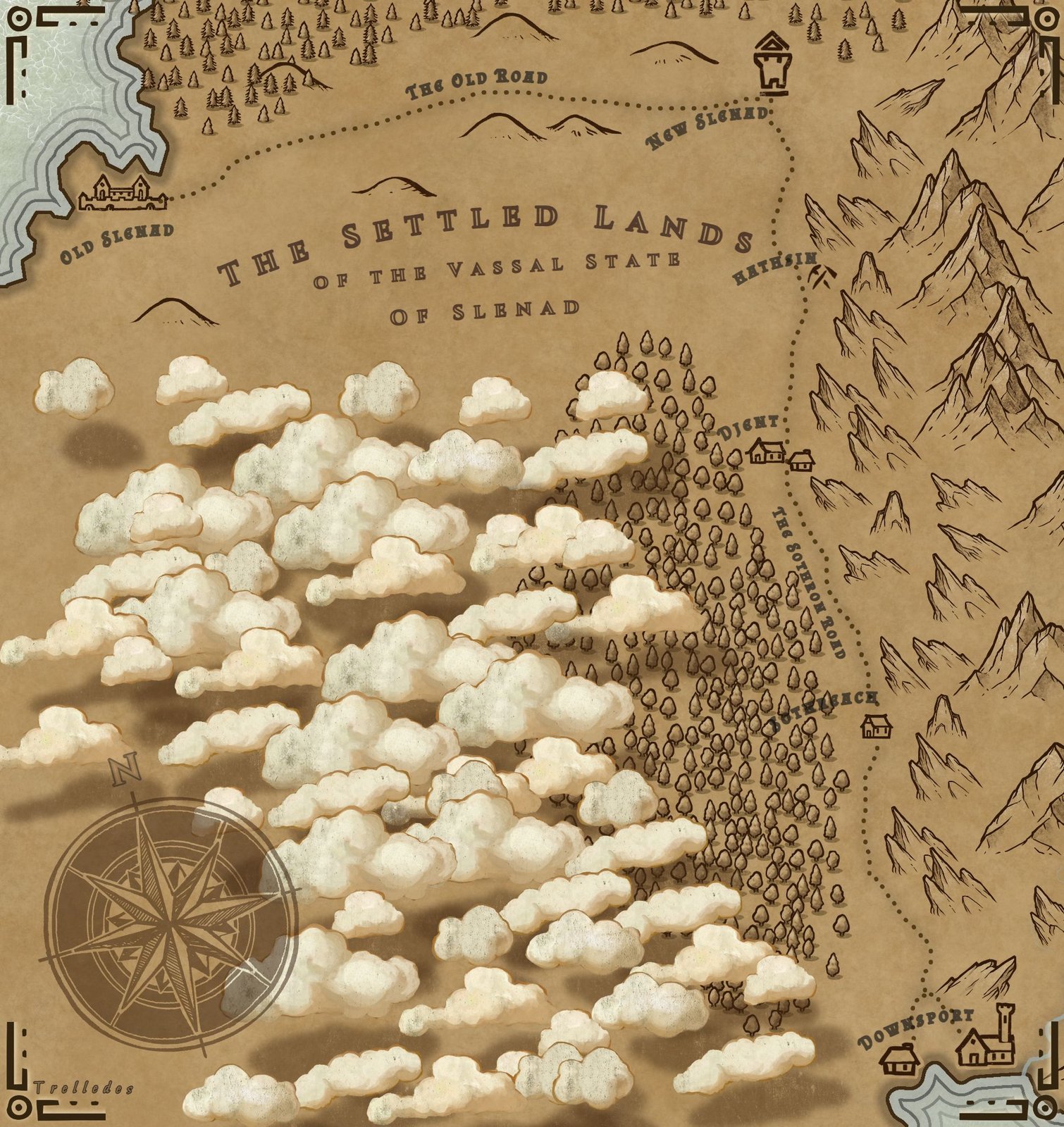 The Settled Lands | Inkarnate - Create Fantasy Maps Online