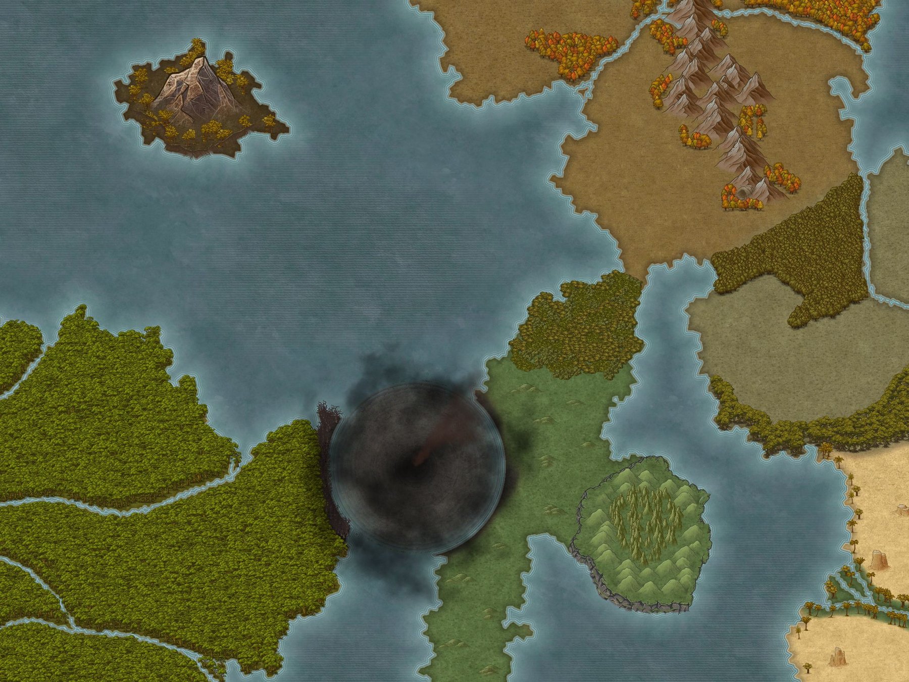 Maptober - #11 Kaboom | Inkarnate - Create Fantasy Maps Online