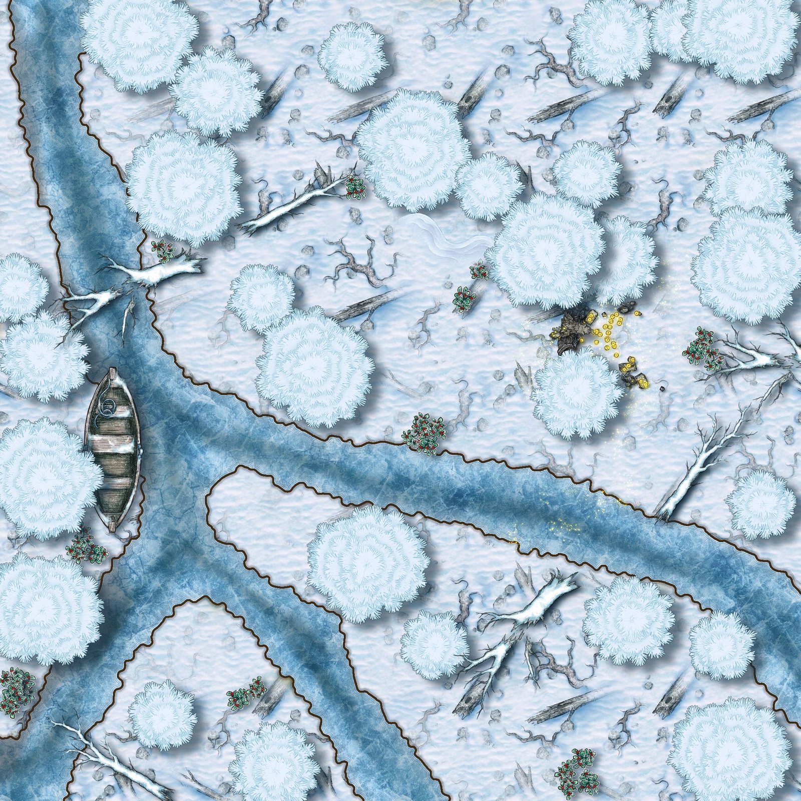 Frozen River | Inkarnate - Create Fantasy Maps Online