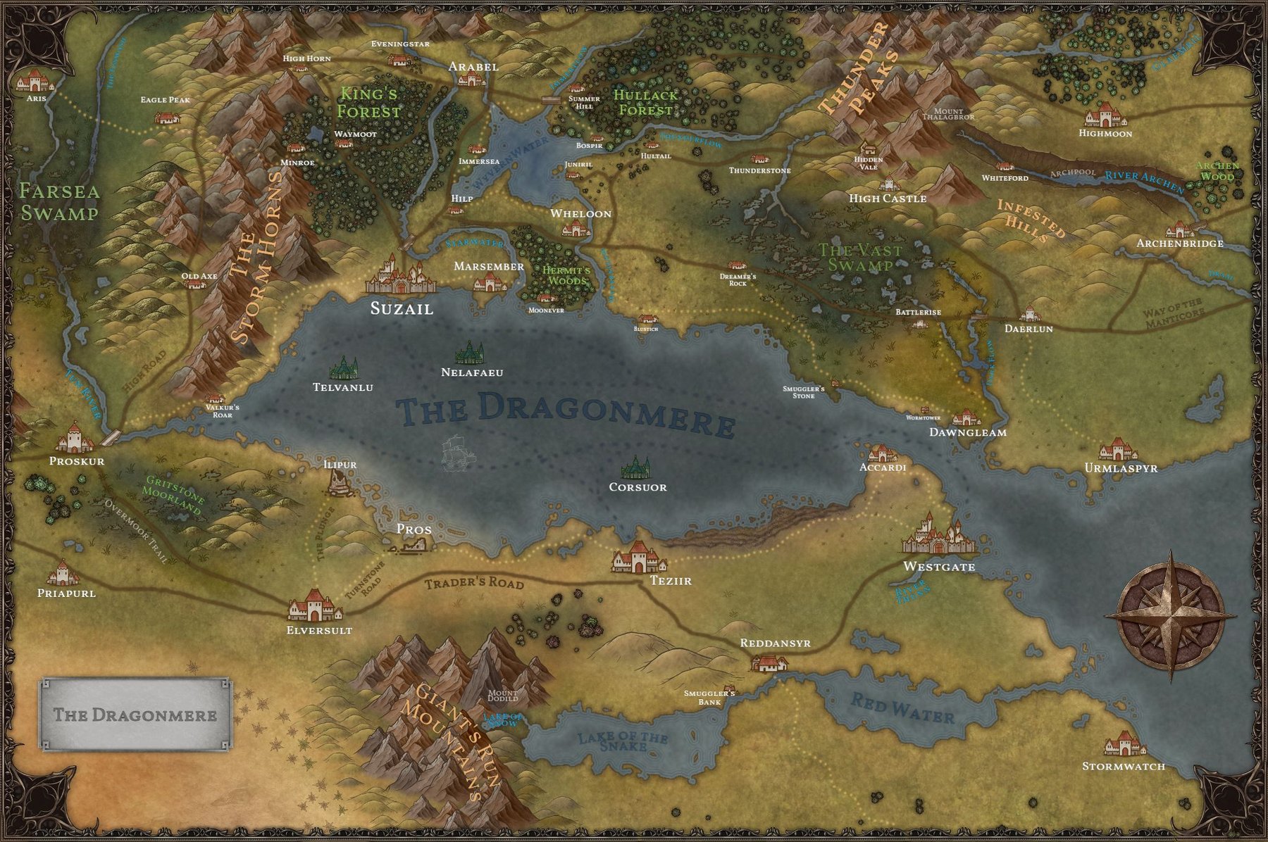 The Dragonmere | Inkarnate - Create Fantasy Maps Online