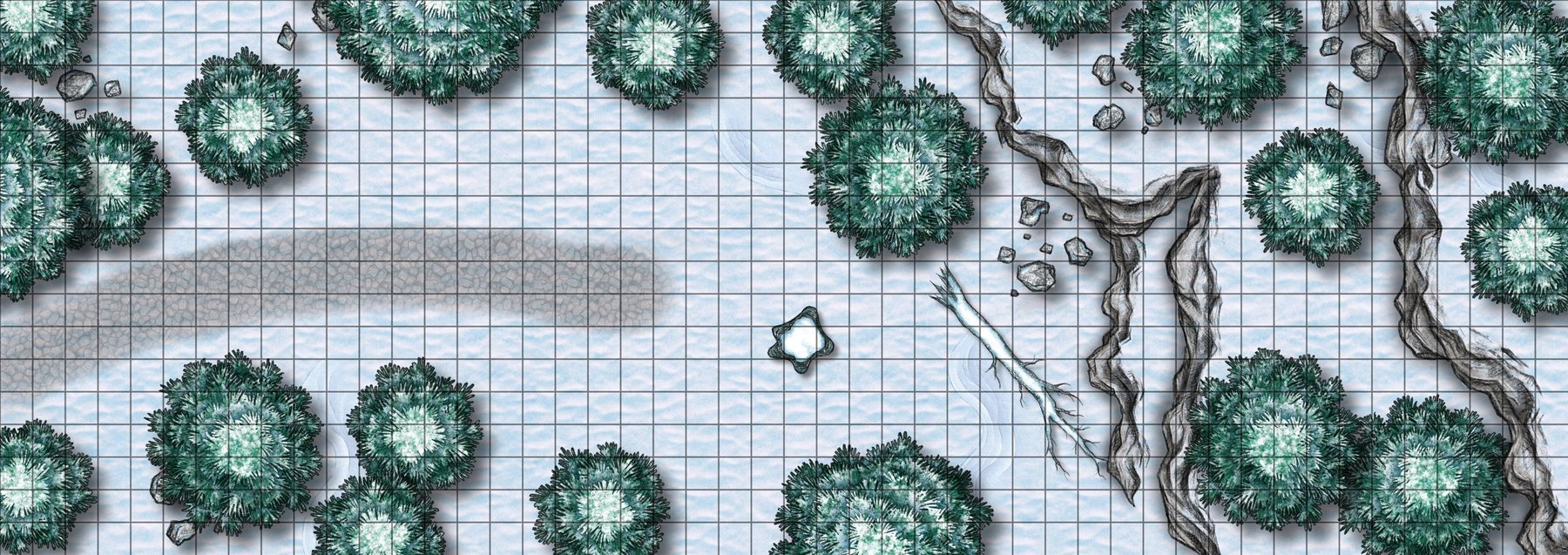 Tundra Roads Dead-end 3 | Inkarnate - Create Fantasy Maps Online