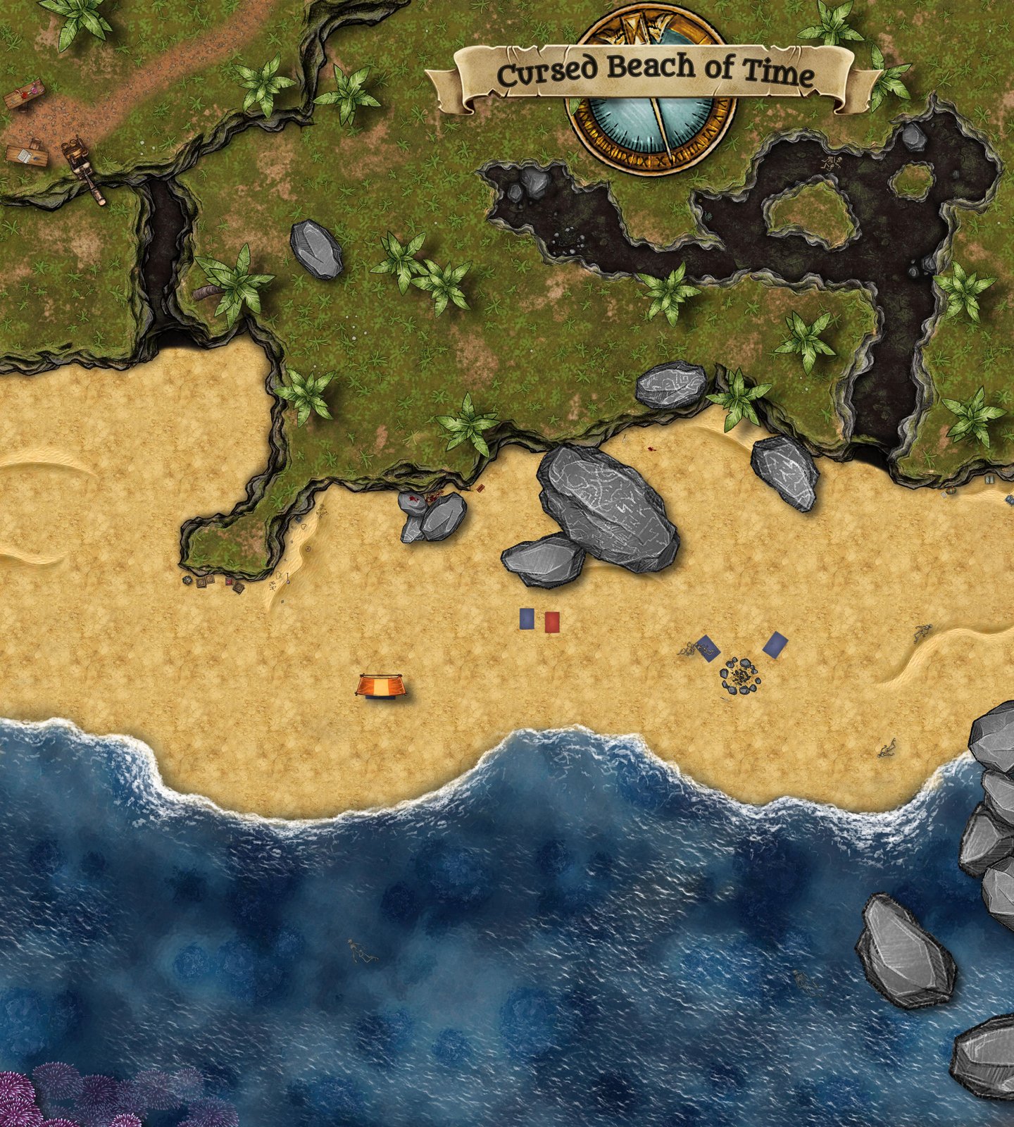 Cursed Beach | Inkarnate - Create Fantasy Maps Online