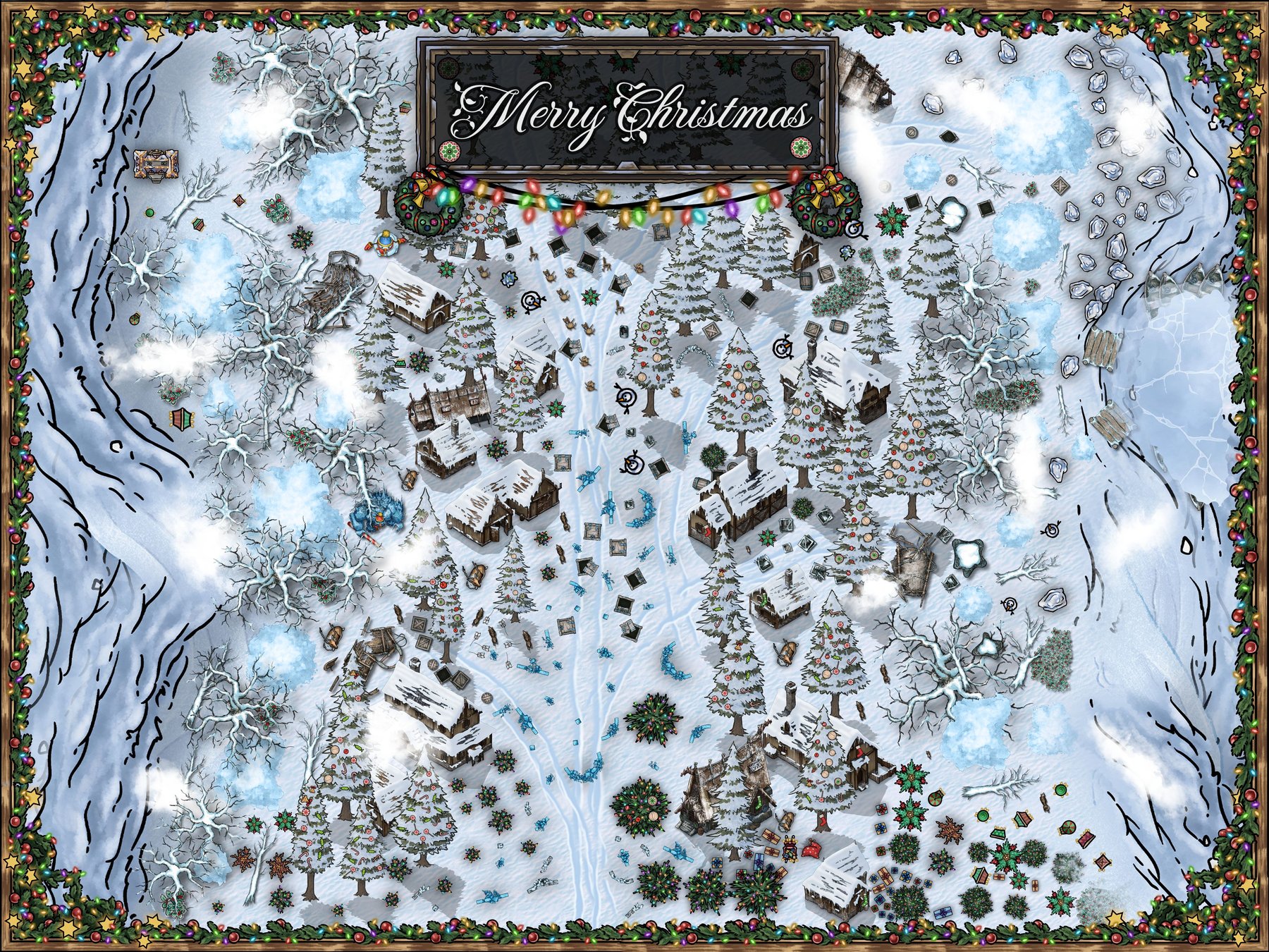 Snowy Mountain Map (Christmas Ver.) cj | Inkarnate - Create Fantasy ...