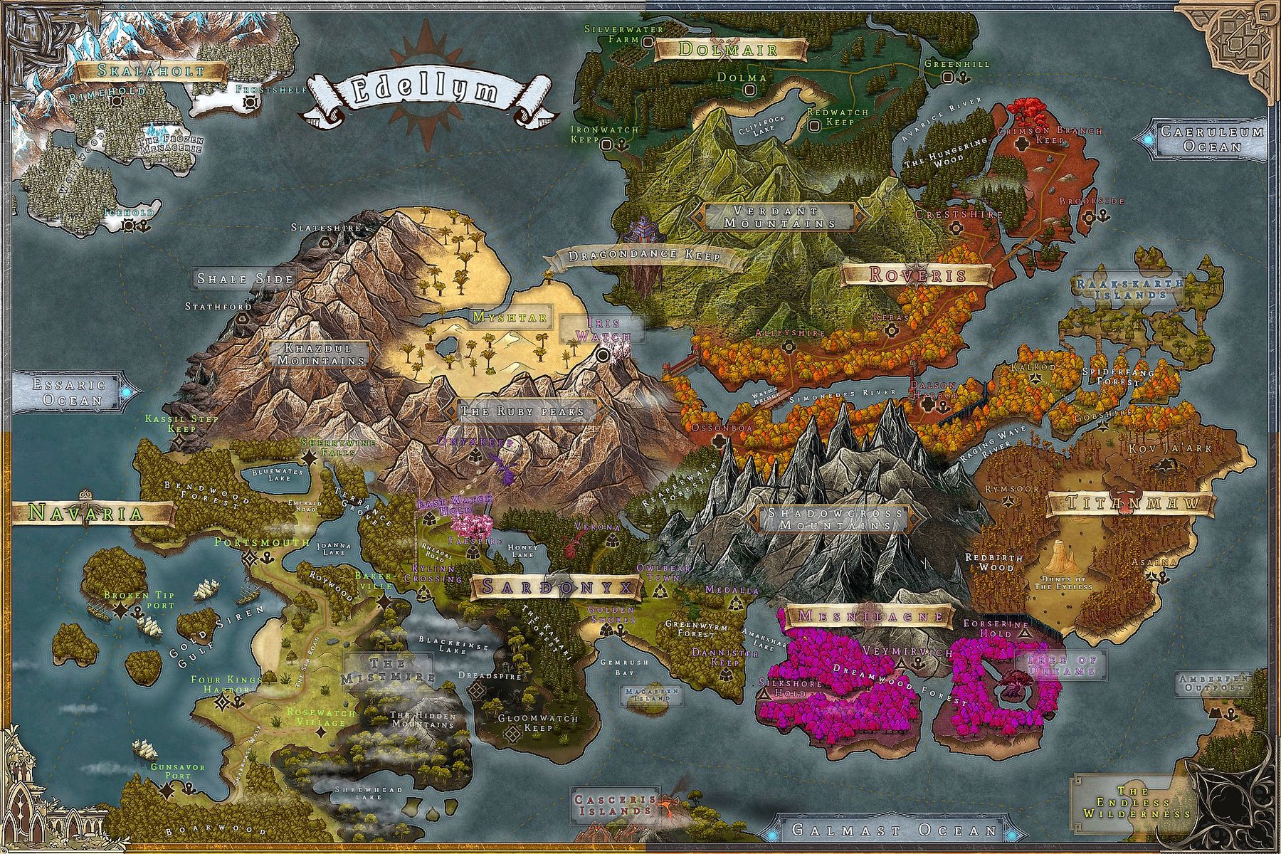 The World of Eldellym | Inkarnate - Create Fantasy Maps Online