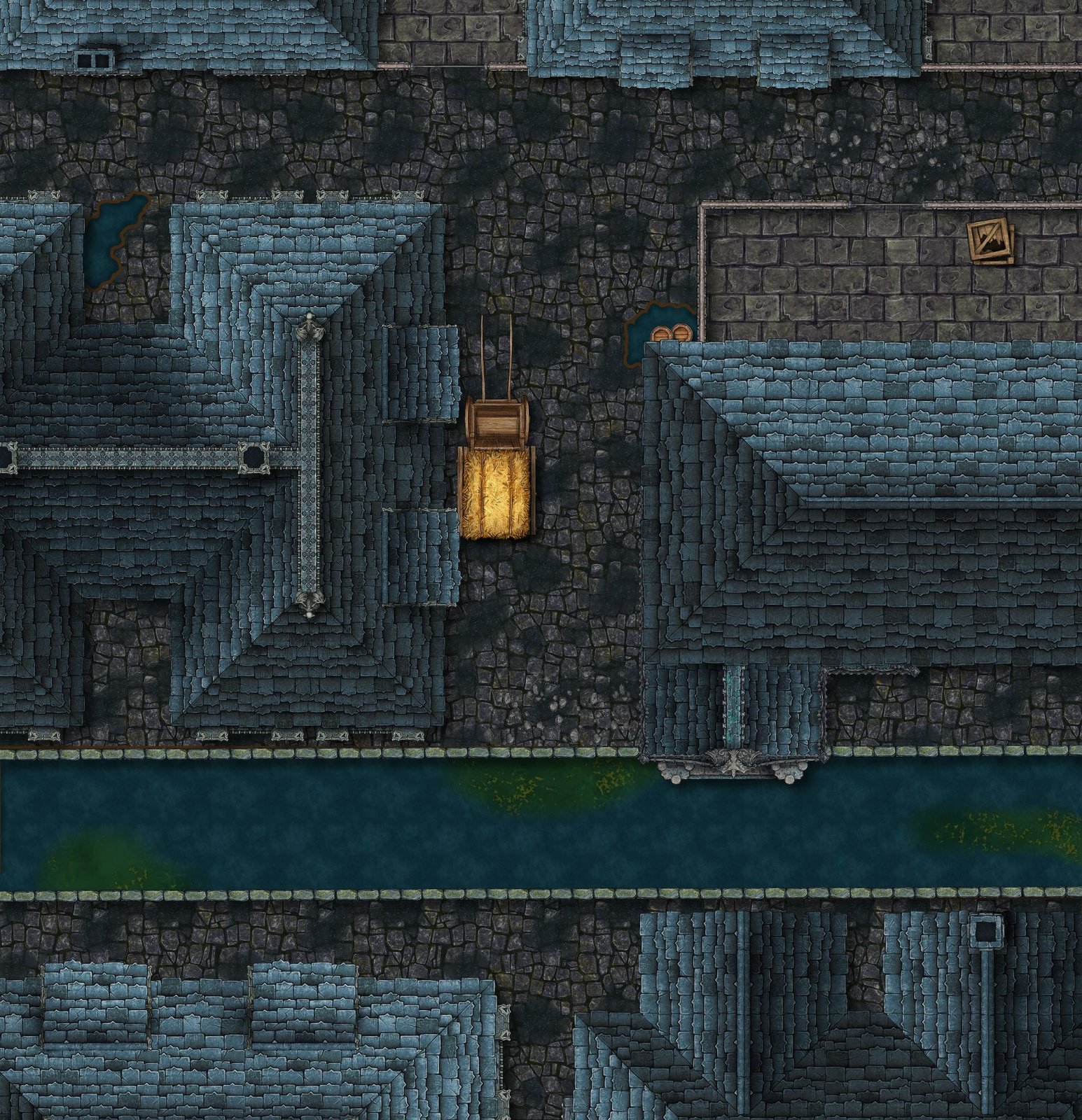 Oldenhaller Rooftop Chase | Inkarnate - Create Fantasy Maps Online