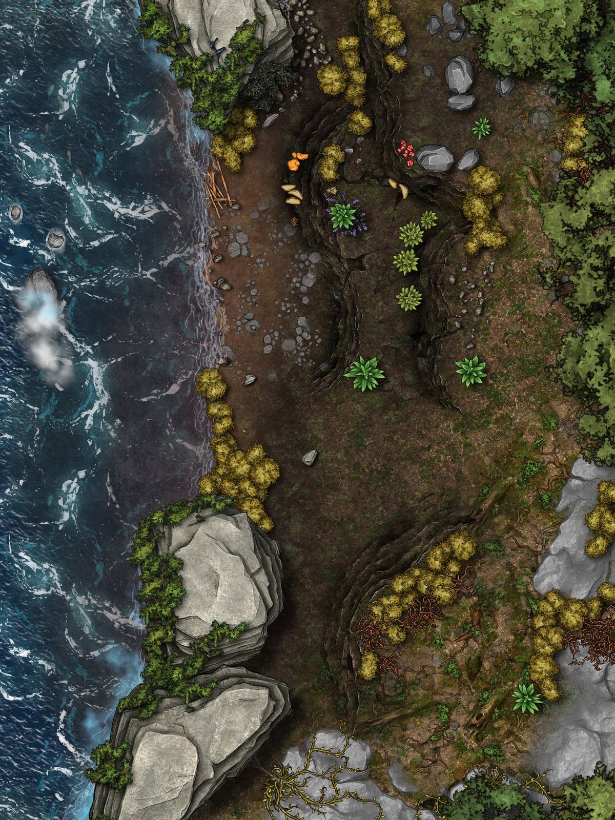 Walk by The River | Inkarnate - Create Fantasy Maps Online