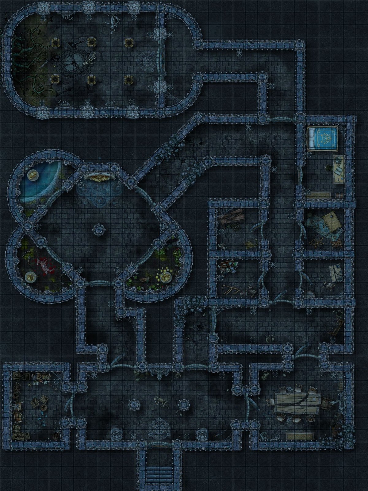 Cursed elven temple | Inkarnate - Create Fantasy Maps Online