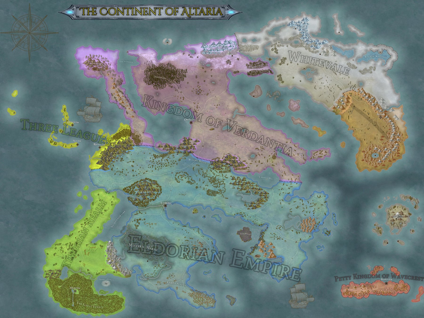Altaria Political V2 | Inkarnate - Create Fantasy Maps Online