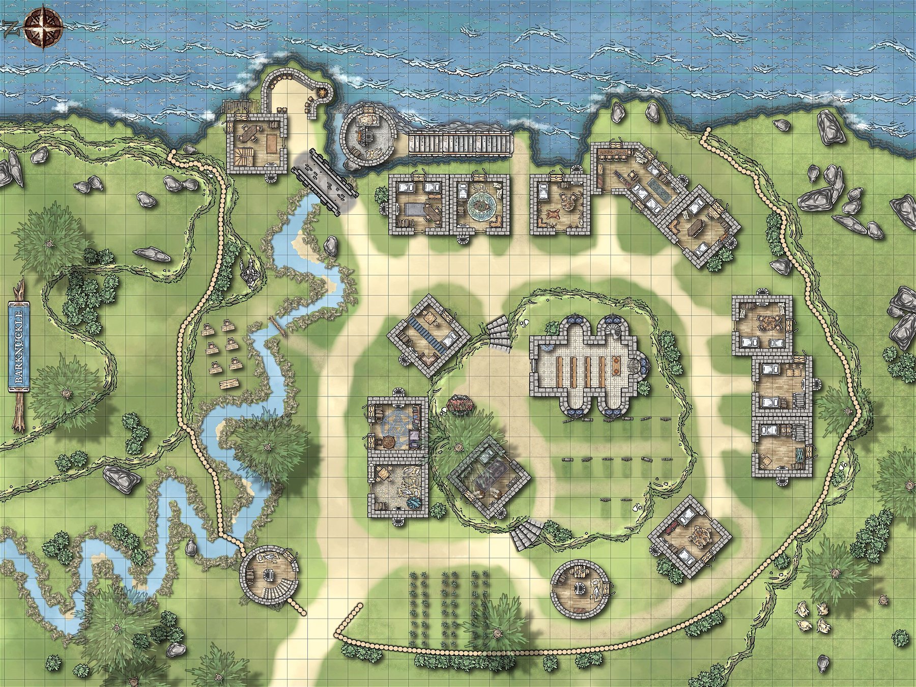 Barknuckle village | Inkarnate - Create Fantasy Maps Online