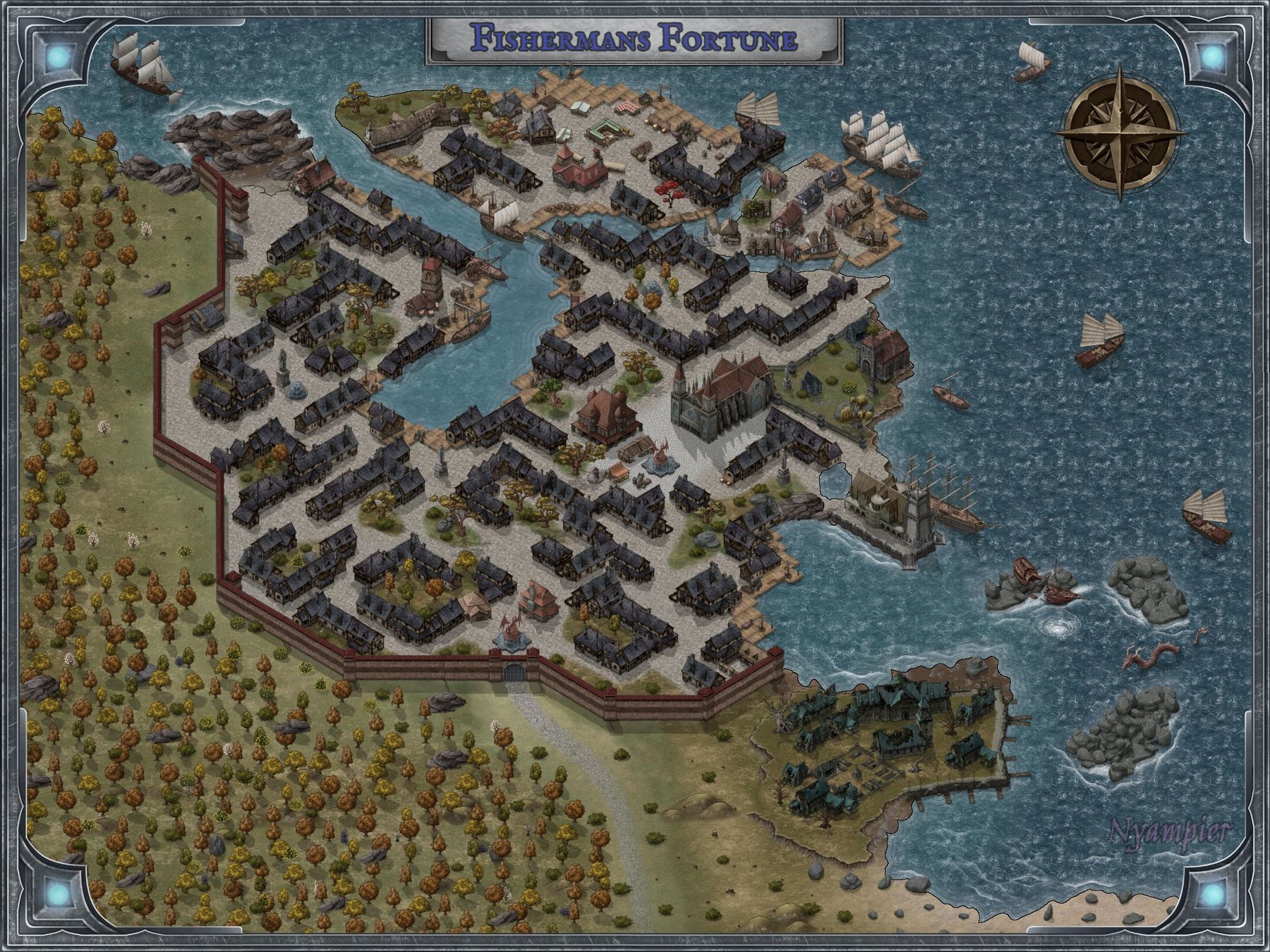 Fishermans Fortune | Inkarnate - Create Fantasy Maps Online