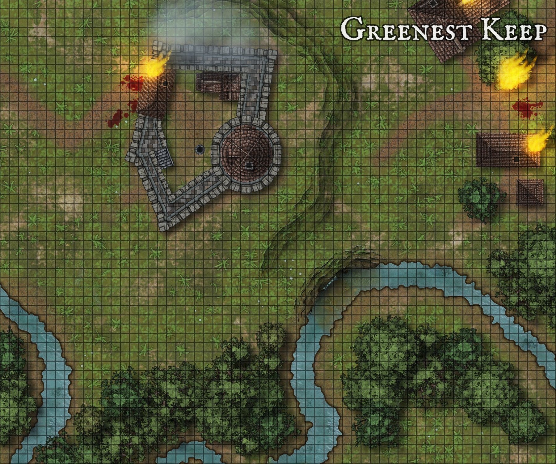 Greenest- Keep & Old Tunnel | Inkarnate - Create Fantasy Maps Online