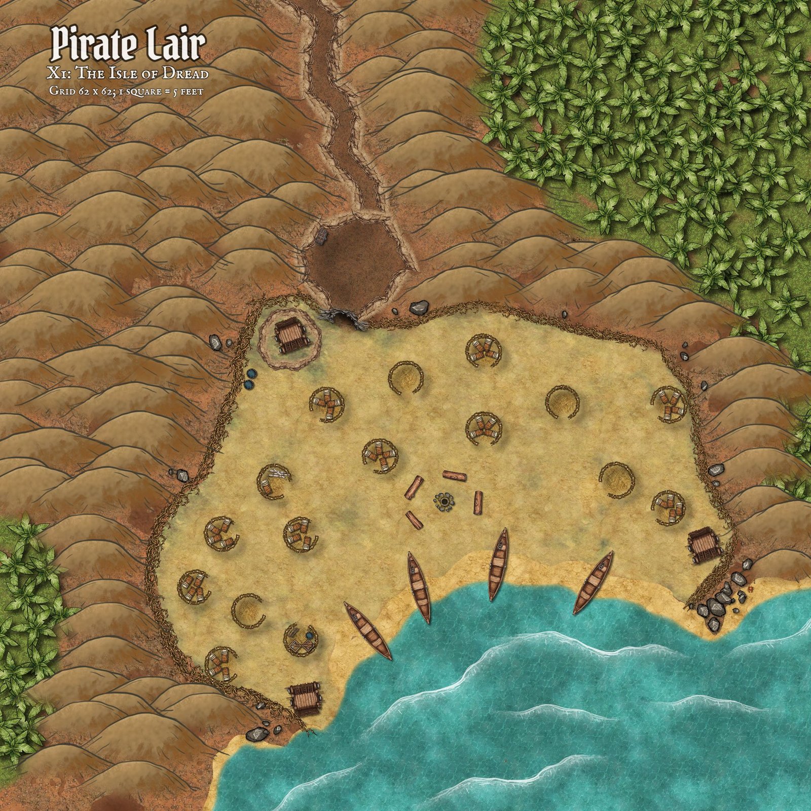 Pirate Camp, Isle of Dread | Inkarnate - Create Fantasy Maps Online
