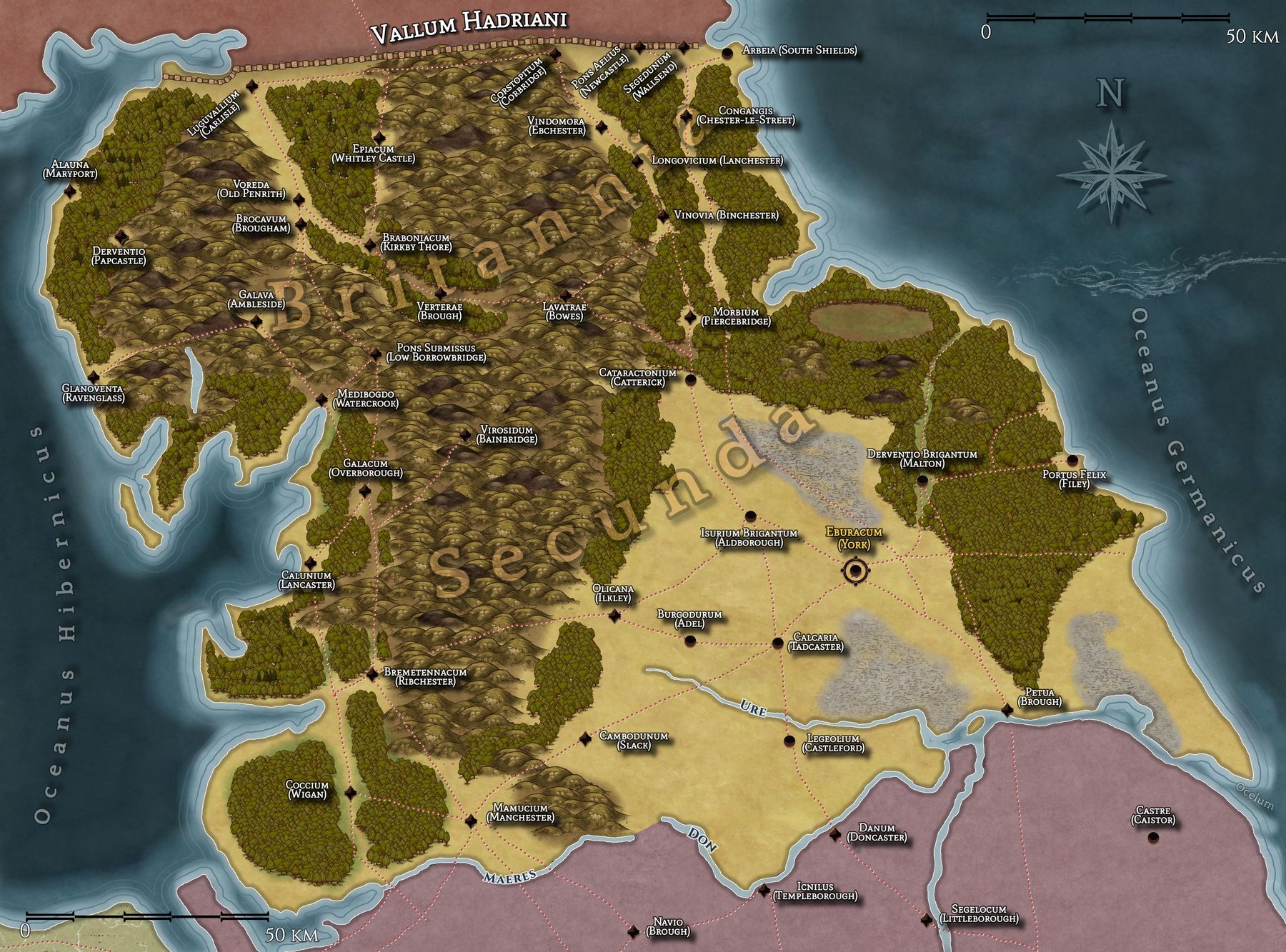 Britannia - Britannia Secunda regional | Inkarnate - Create Fantasy ...