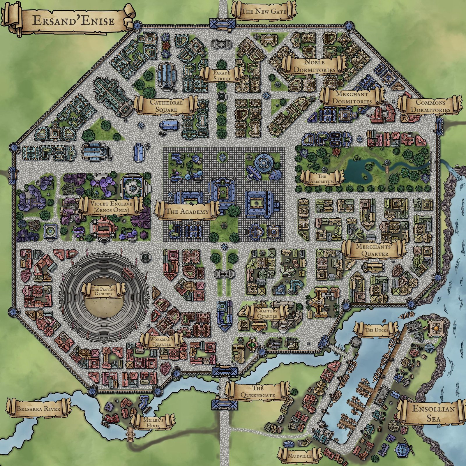 Ersand'Enise V.4 | Inkarnate - Create Fantasy Maps Online