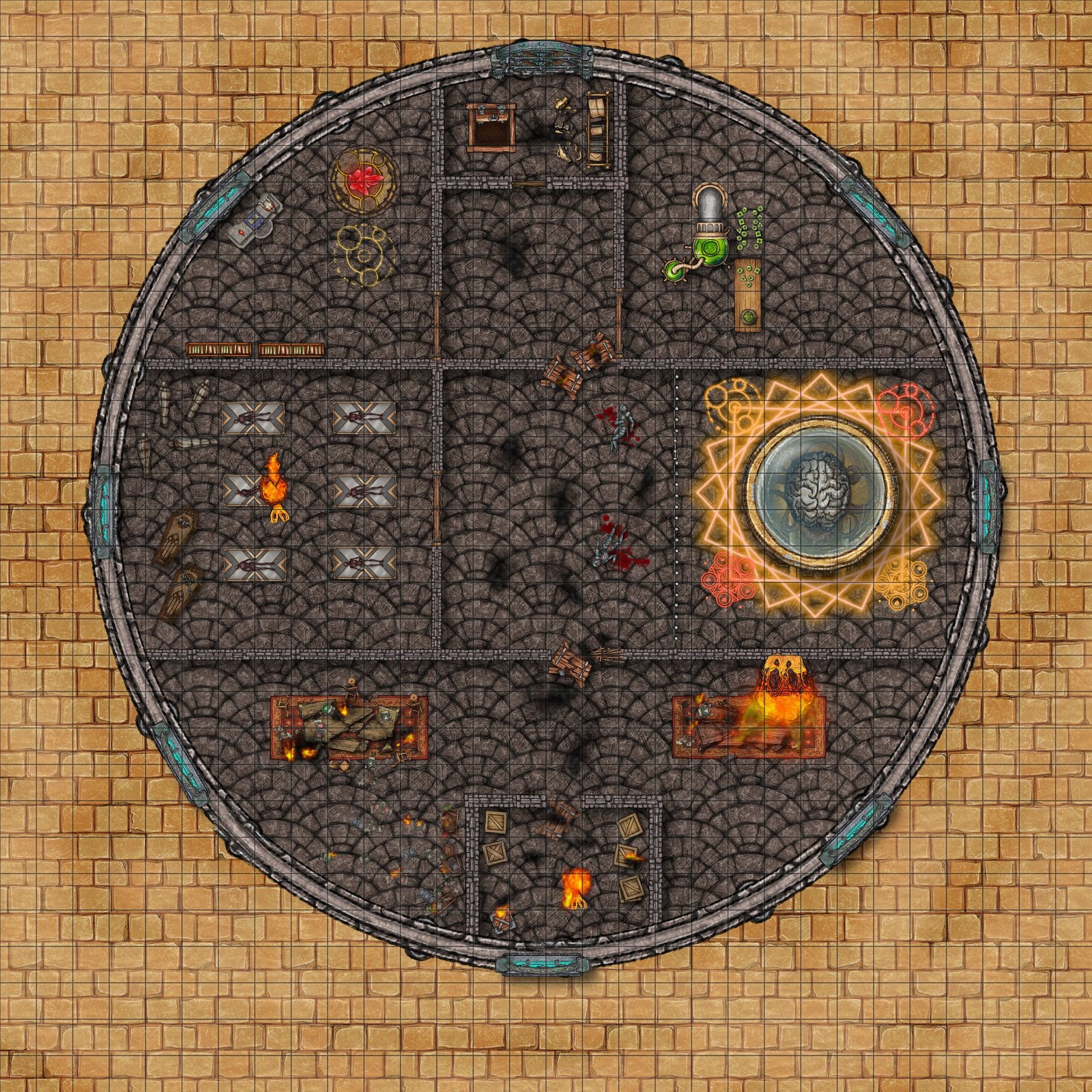 Wizard tower floor 4 | Inkarnate - Create Fantasy Maps Online