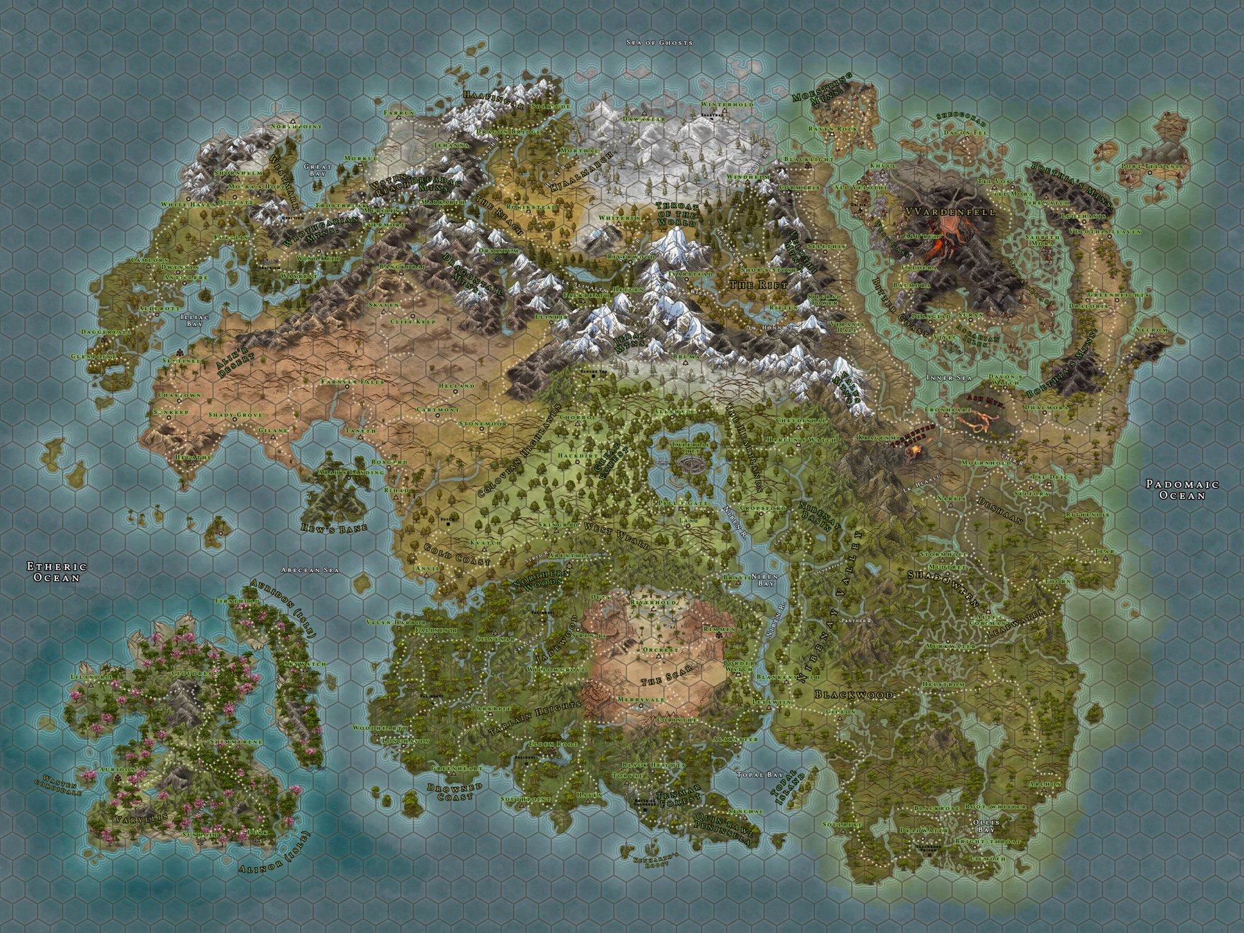 Campaign Tamriel | Inkarnate - Create Fantasy Maps Online