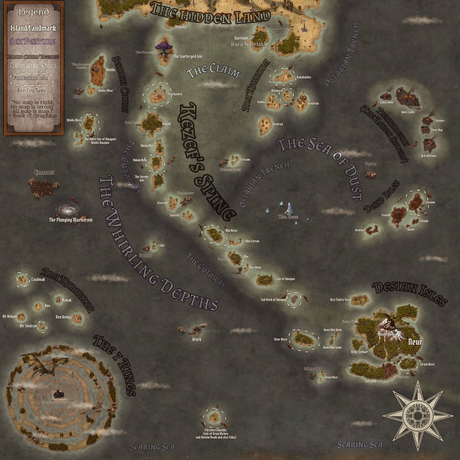Forsaken Archipelago | Inkarnate - Create Fantasy Maps Online