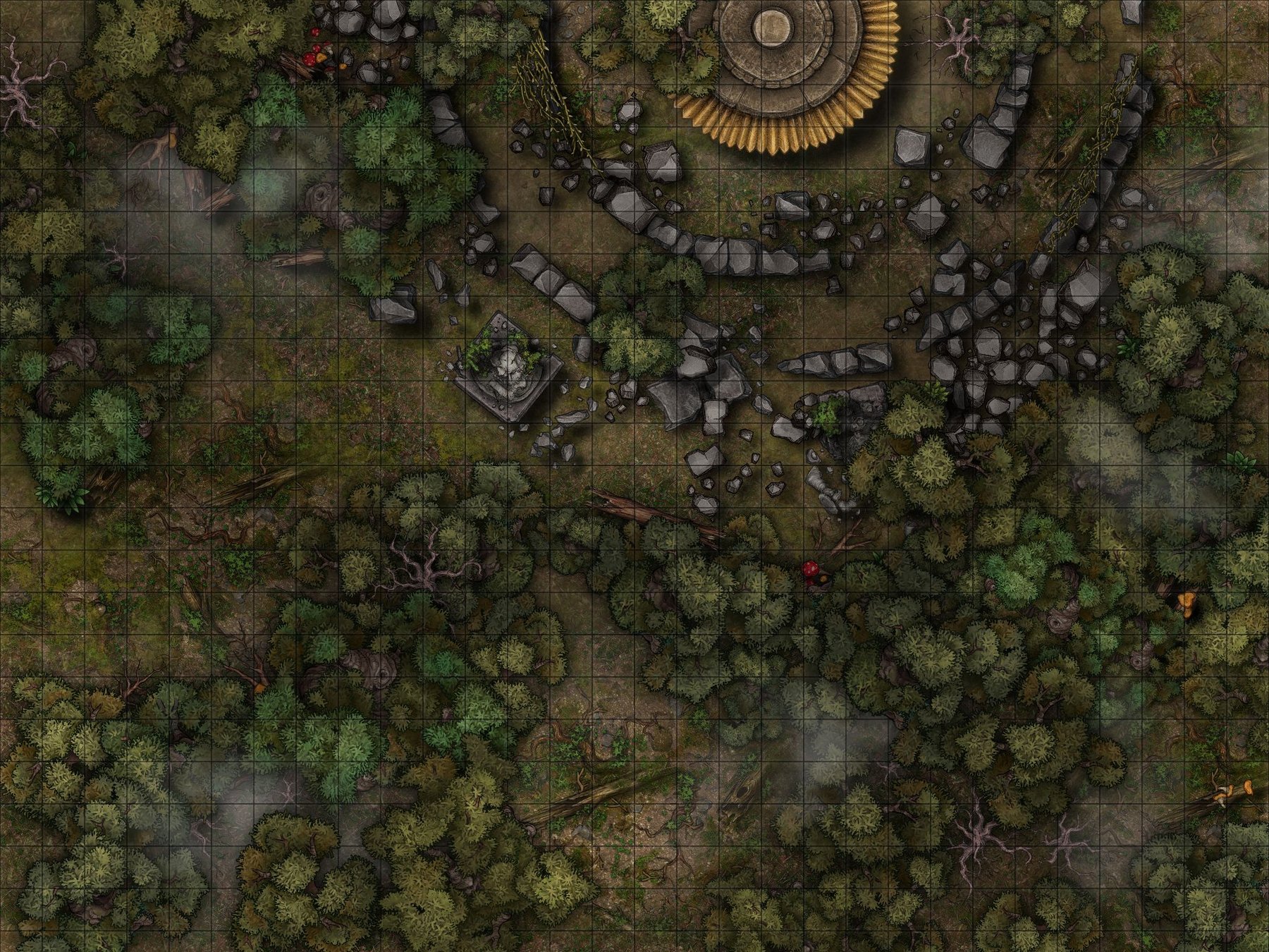 Forest Ruins | Inkarnate - Create Fantasy Maps Online
