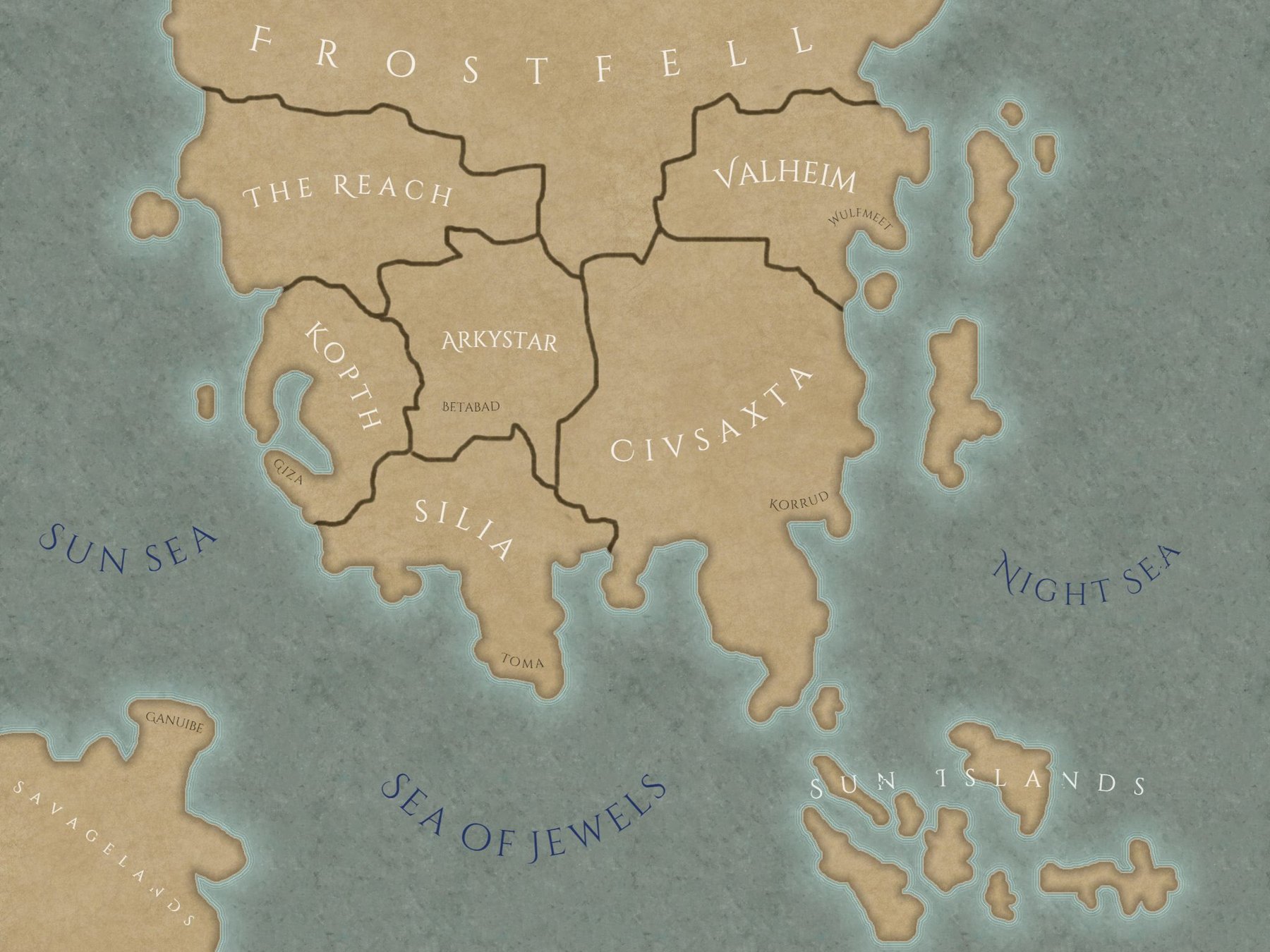 The Known World | Inkarnate - Create Fantasy Maps Online