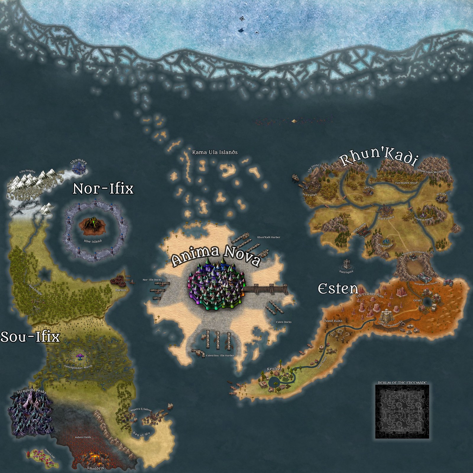 World Map, Terea | Inkarnate - Create Fantasy Maps Online
