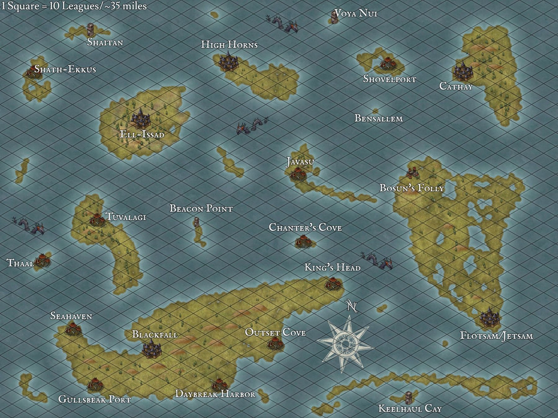 Pirates of Blackfall--The Trackless Seas | Inkarnate - Create Fantasy ...